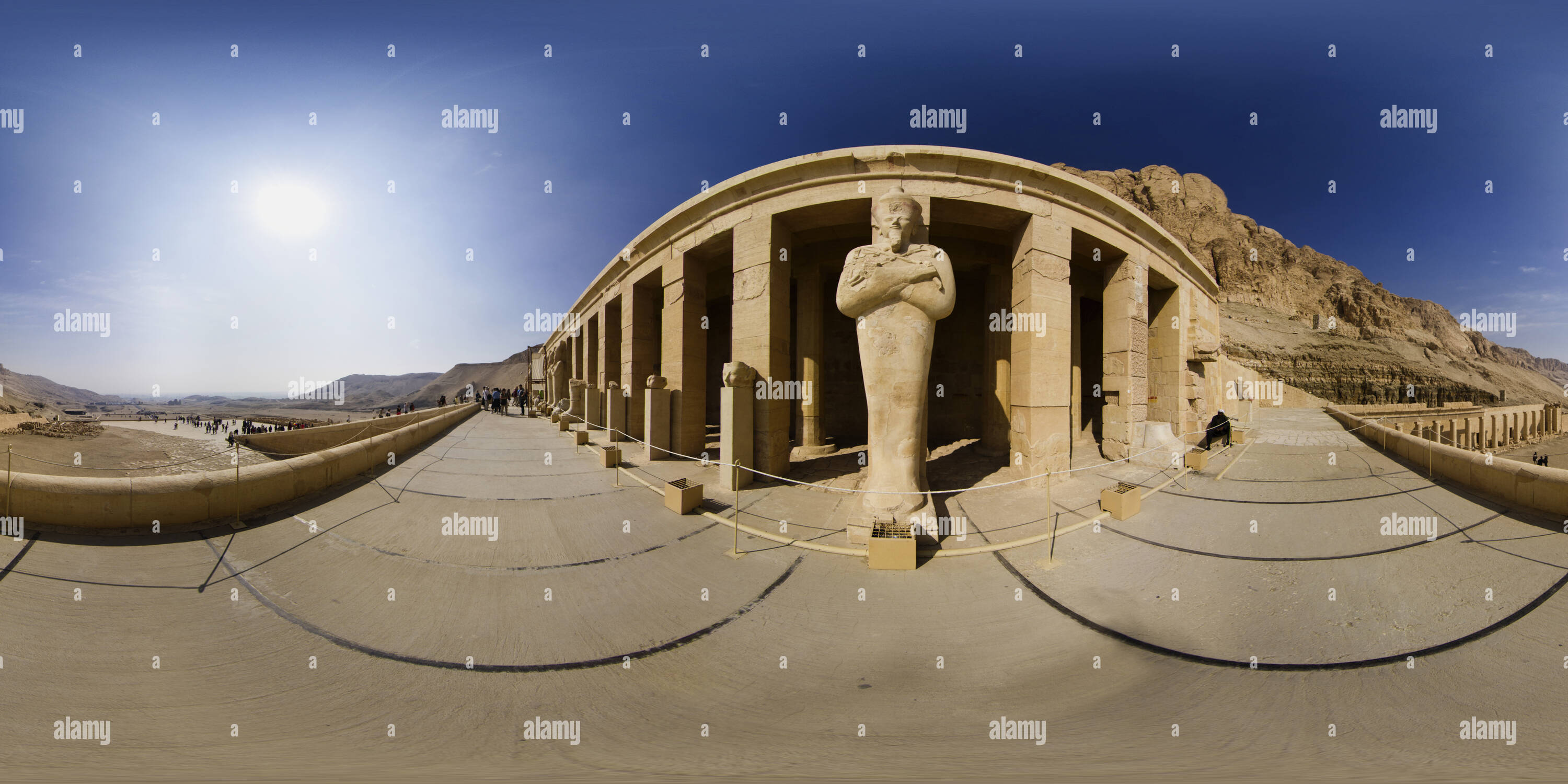 360° view of Hatshepsut Osirian statues - Alamy