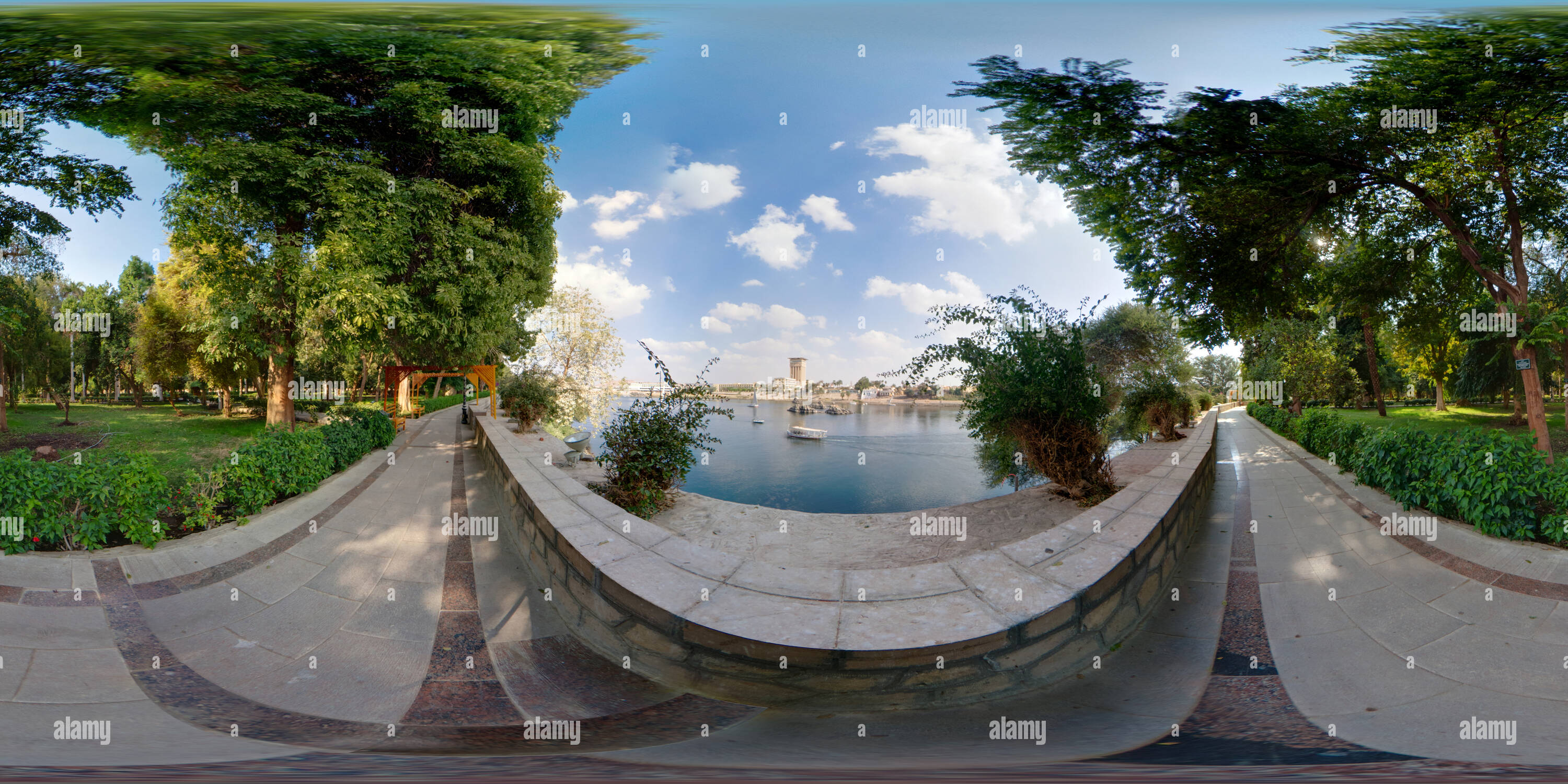 360° view of Botanical Garden Aswan - Alamy