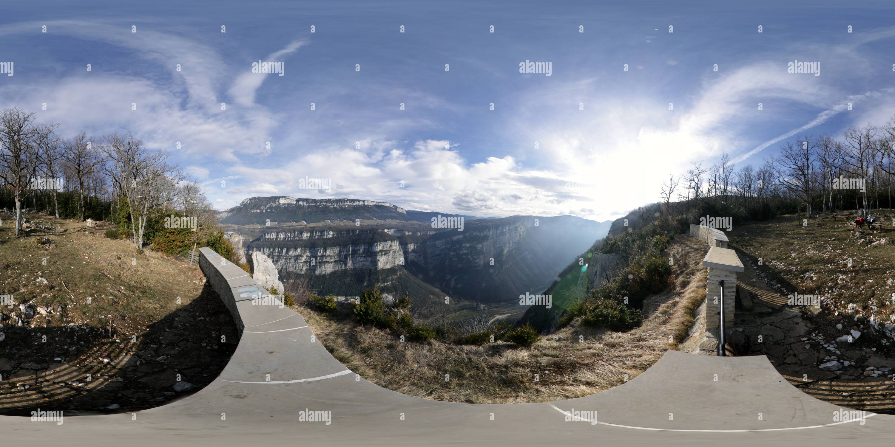 360° view of Above Bourne Gorge - Alamy