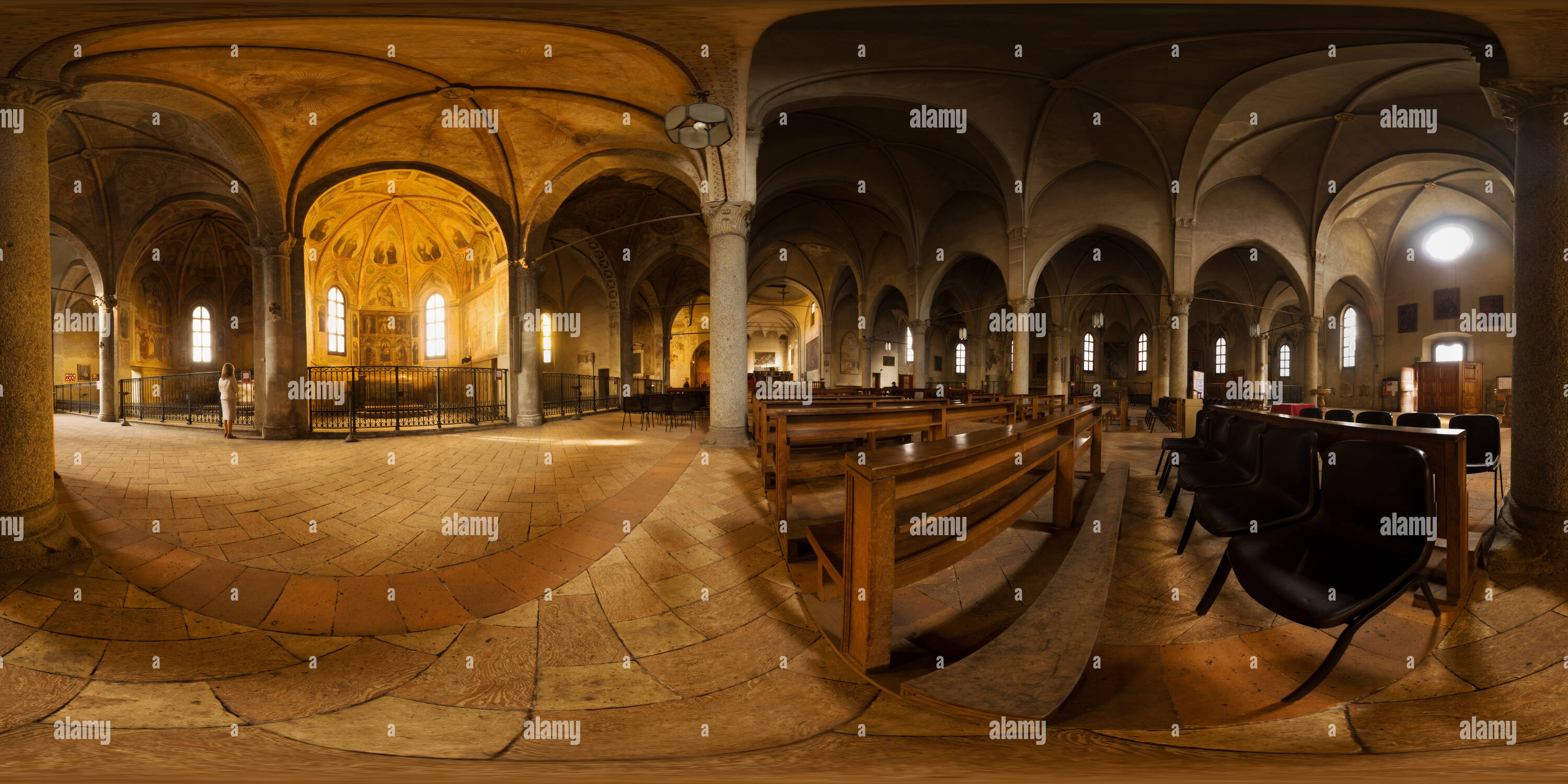 360° view of San Pietro in Gessate - Alamy