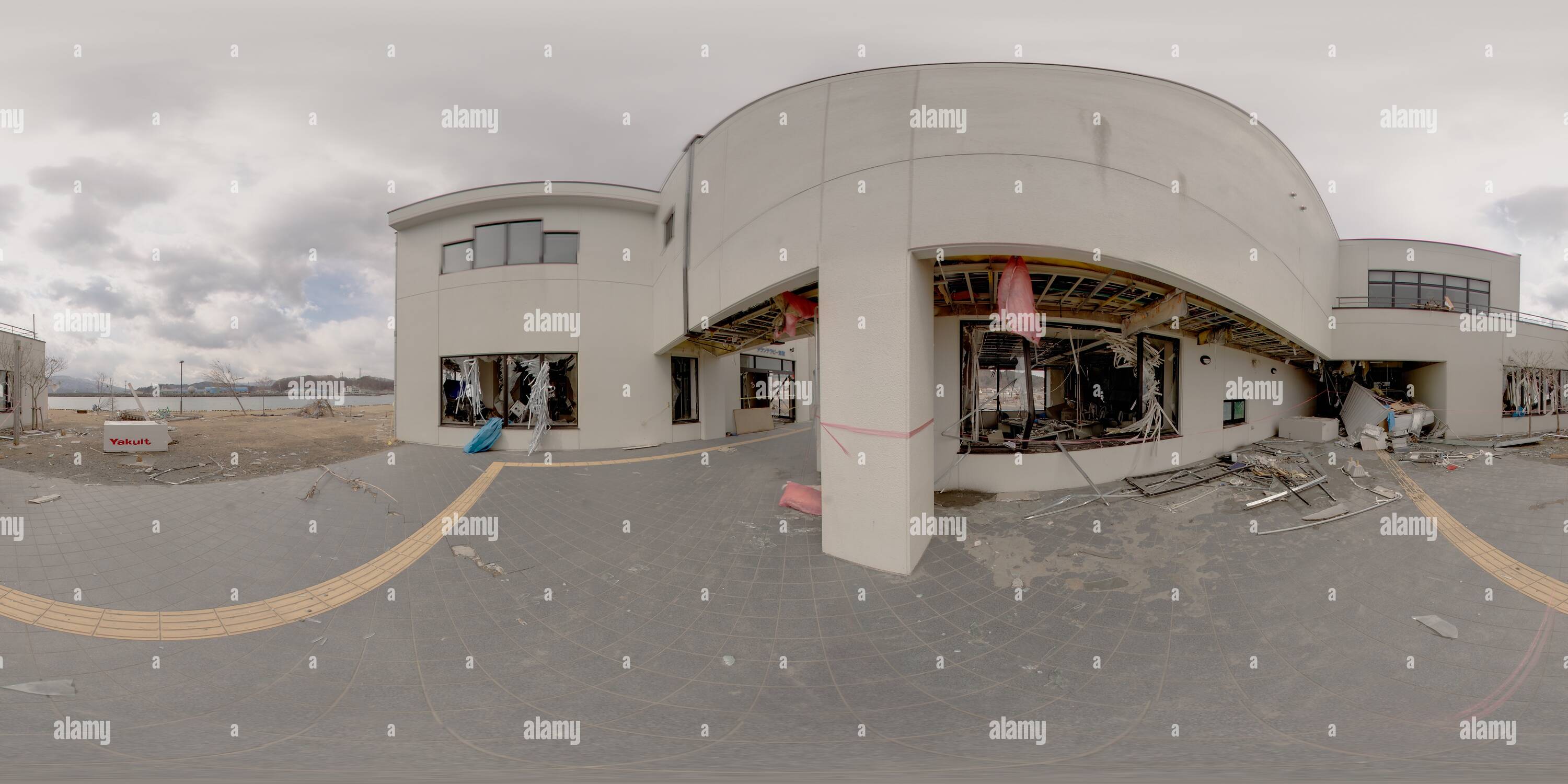 360° view of Damage in Miyako Port, Iwate Pref. (6 - Alamy
