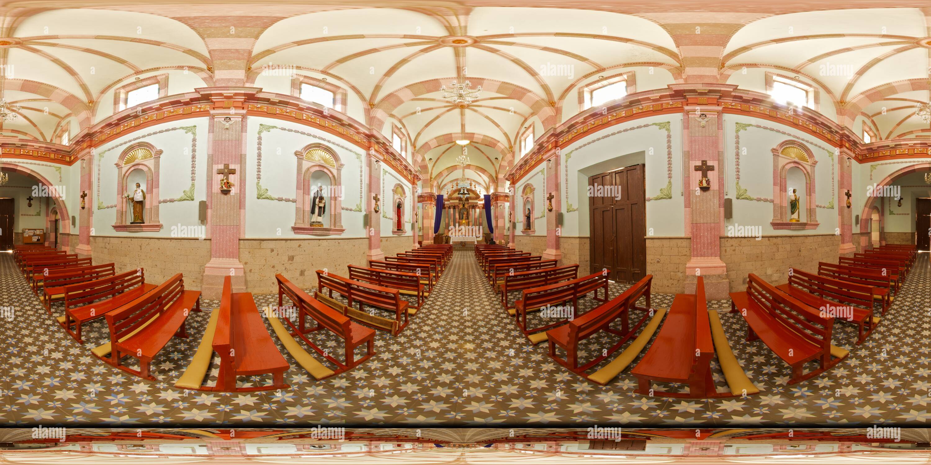 360° view of Inside the Church in Navidad - Alamy