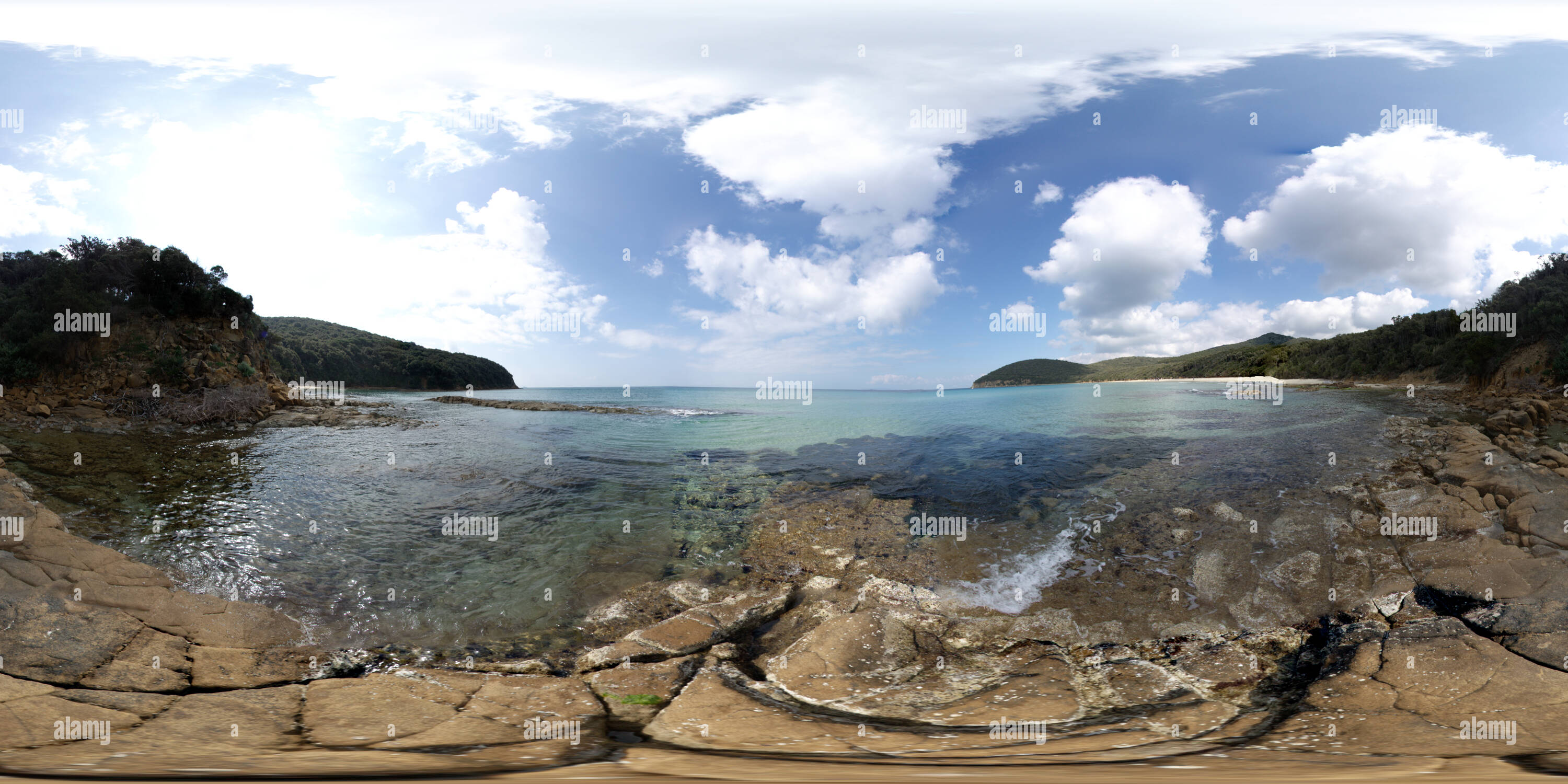 360° view of Cala Violina beach - Alamy