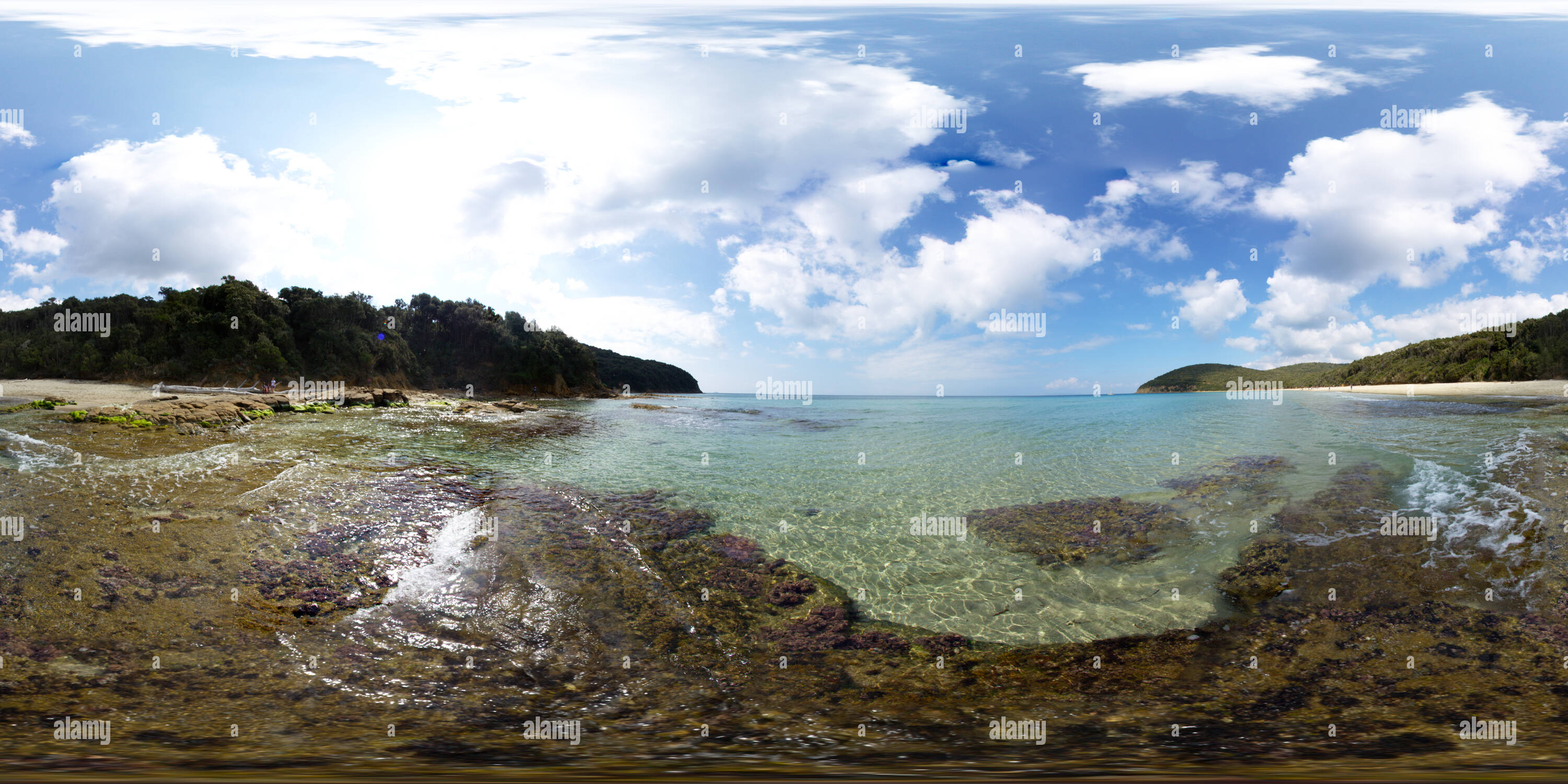 360° view of Cala Violina beach - Alamy