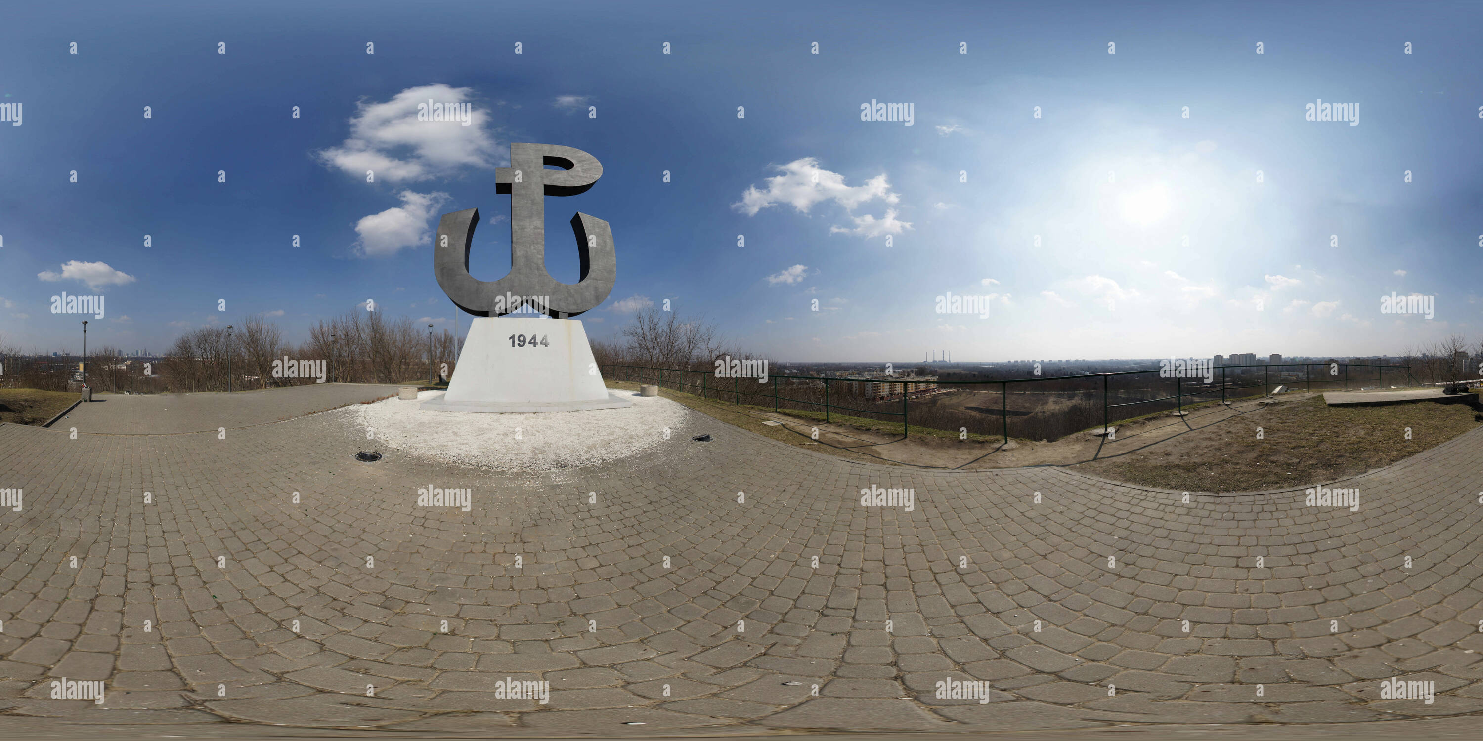 360° view of Warsaw Uprising Mound - Alamy