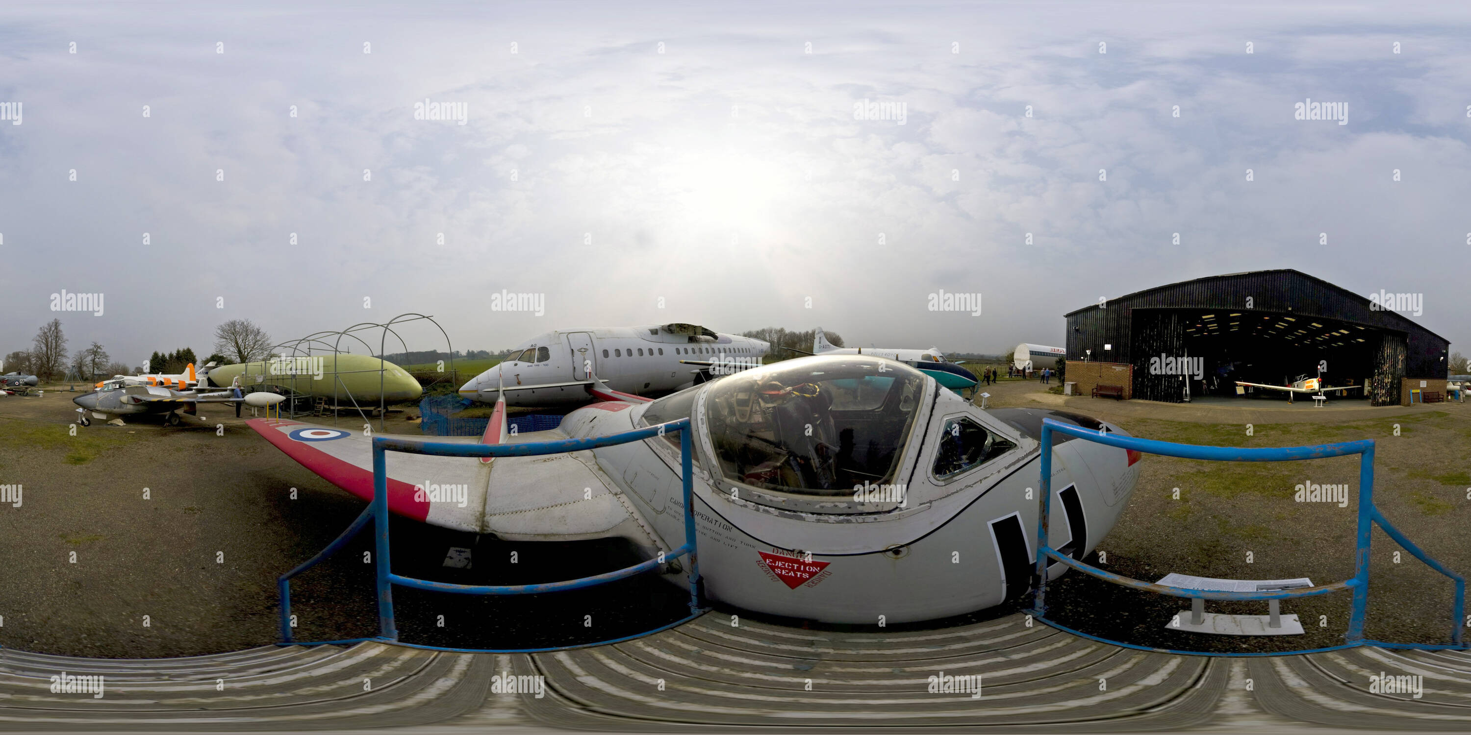 360° view of De Havilland Vampire Jet - Alamy