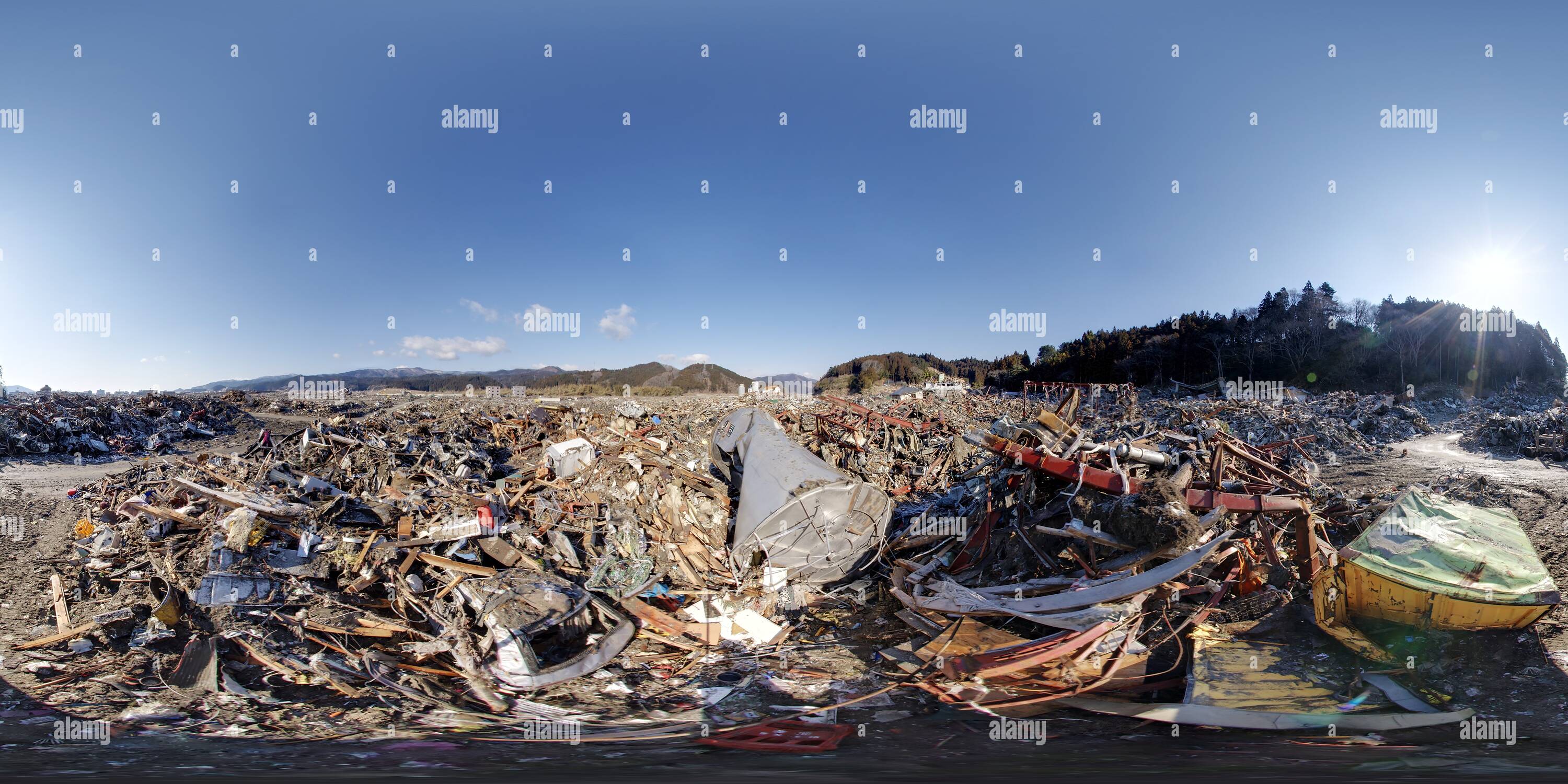 360° view of Damage in Rikuzen-Takada, Iwate Pref. (15 - Alamy