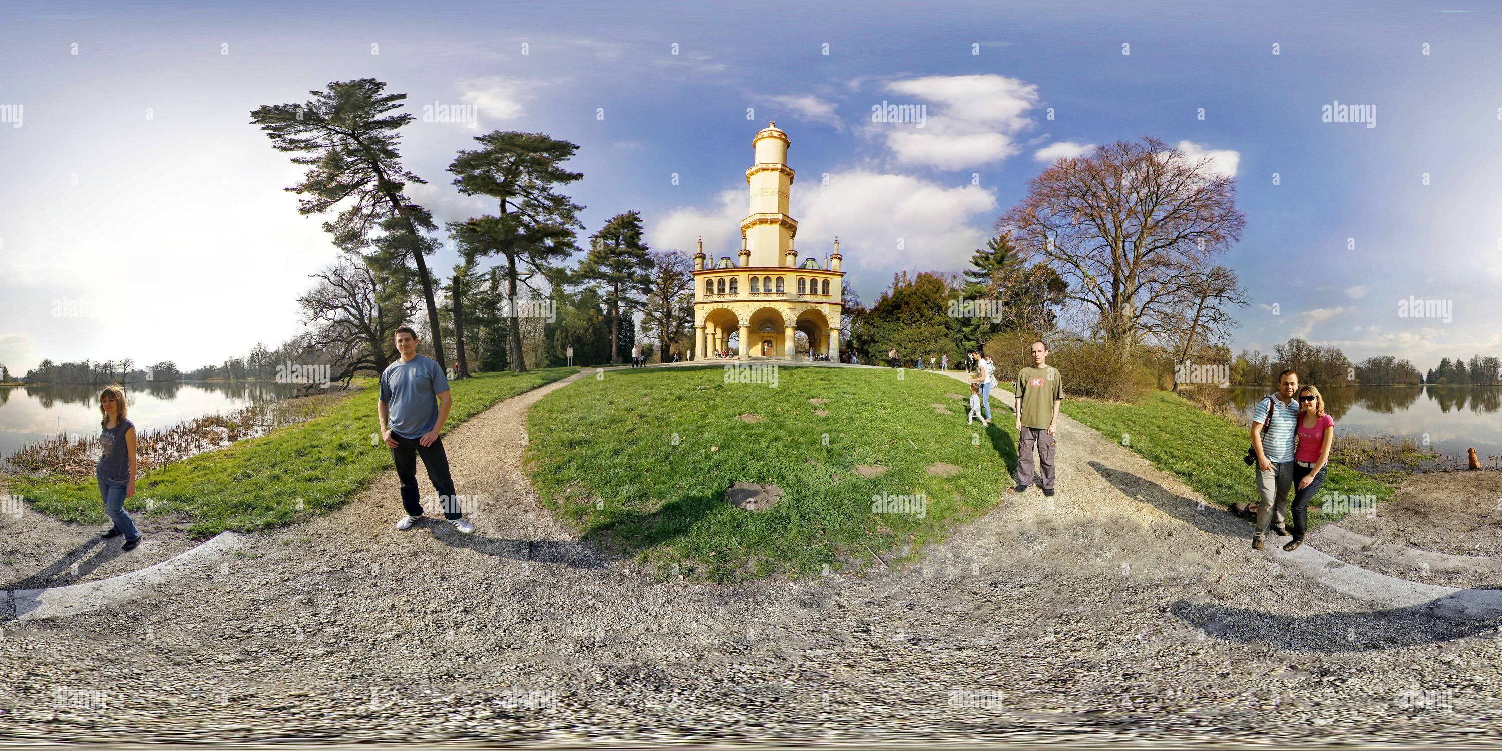360° view of Lednice - Minaret - Alamy