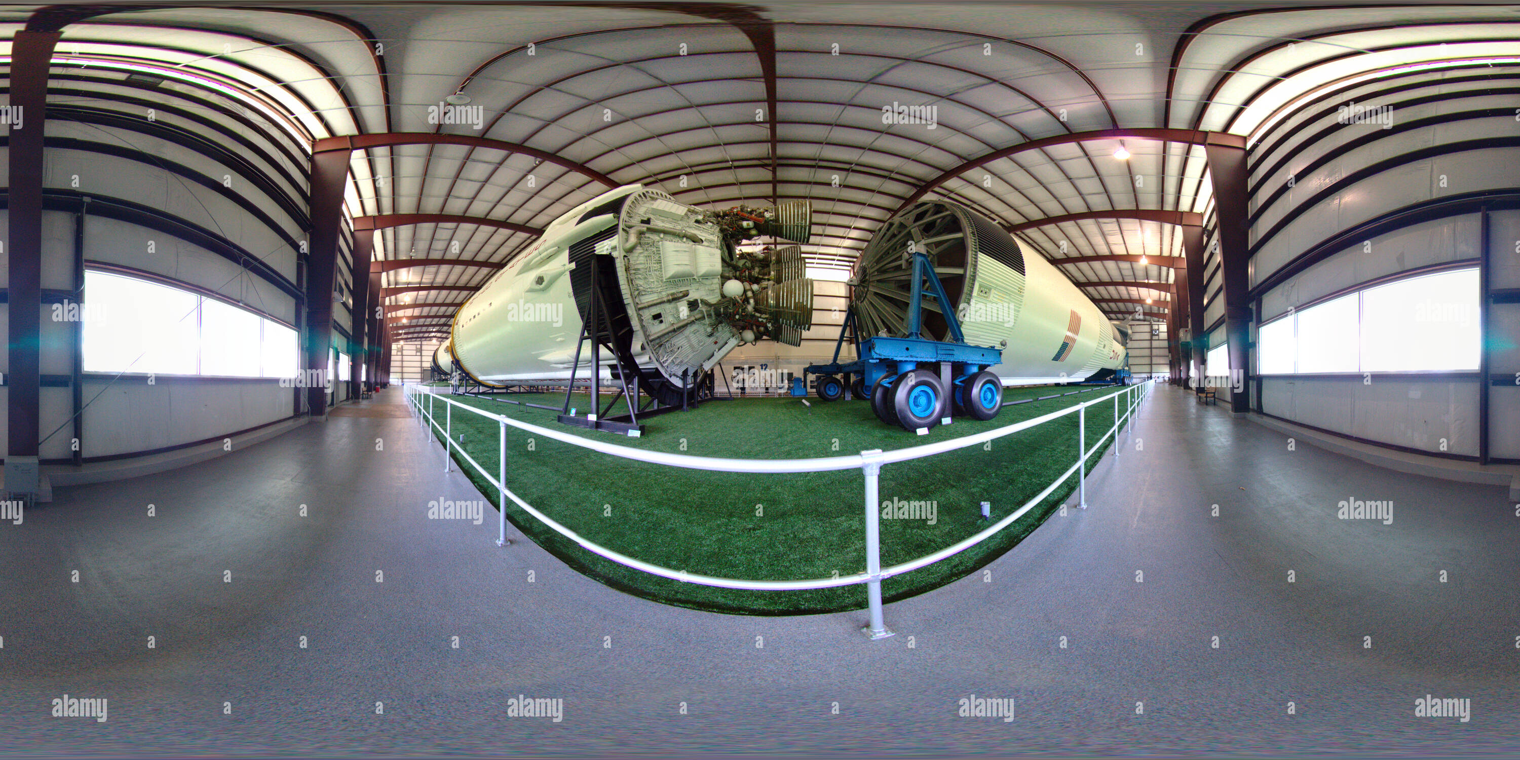 360° view of Rocket Park - Saturn V rocket - Stage 2 (S-II - Alamy