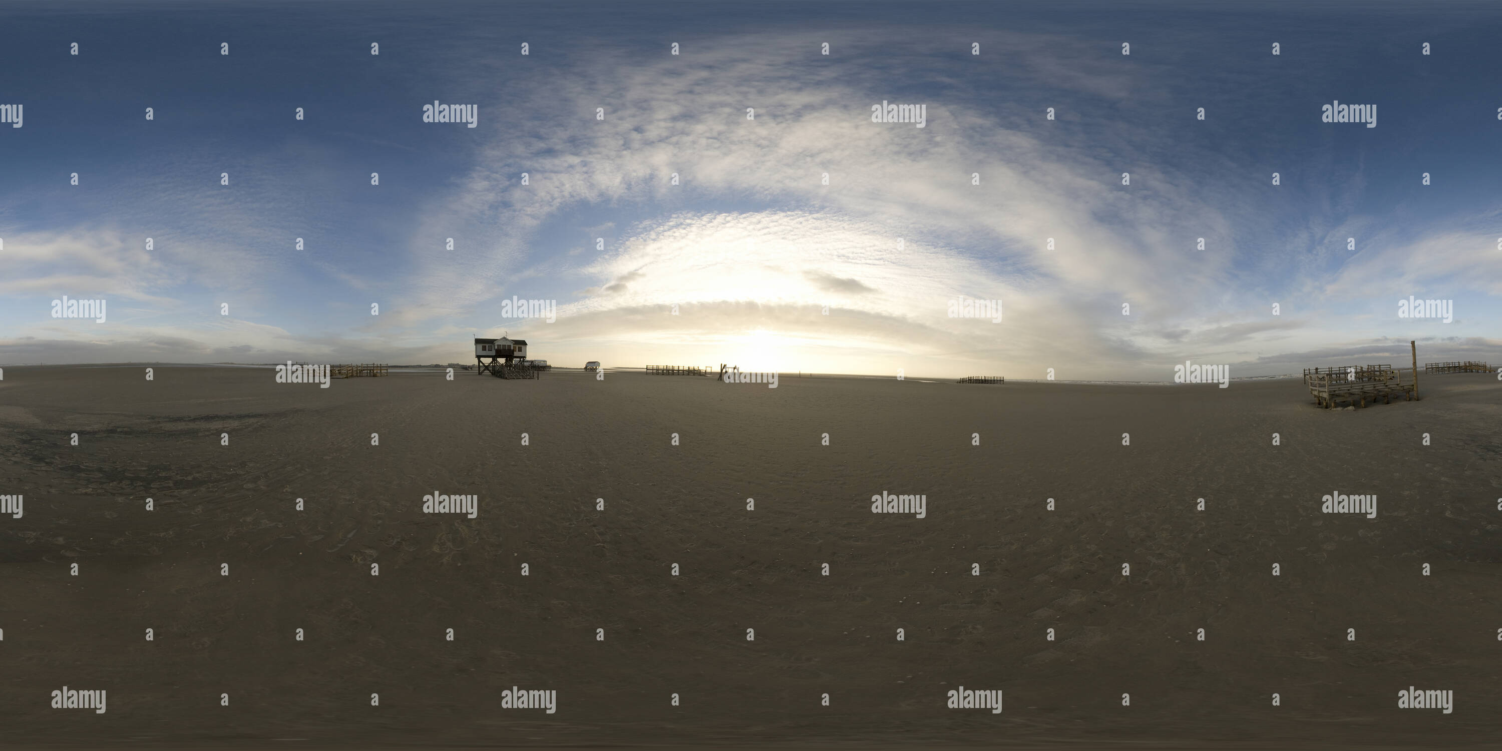 360° view of St Peter Ording 1 - Alamy