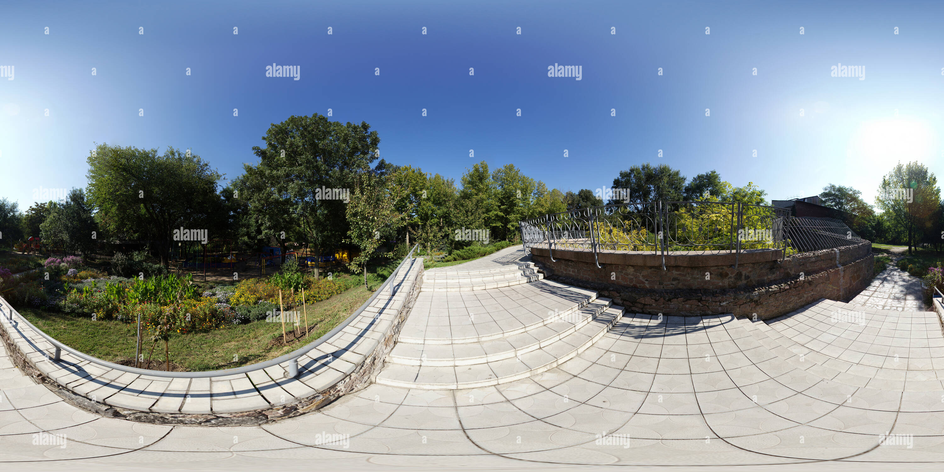 360° view of Ukraine Nikolaev zoo playground - Alamy