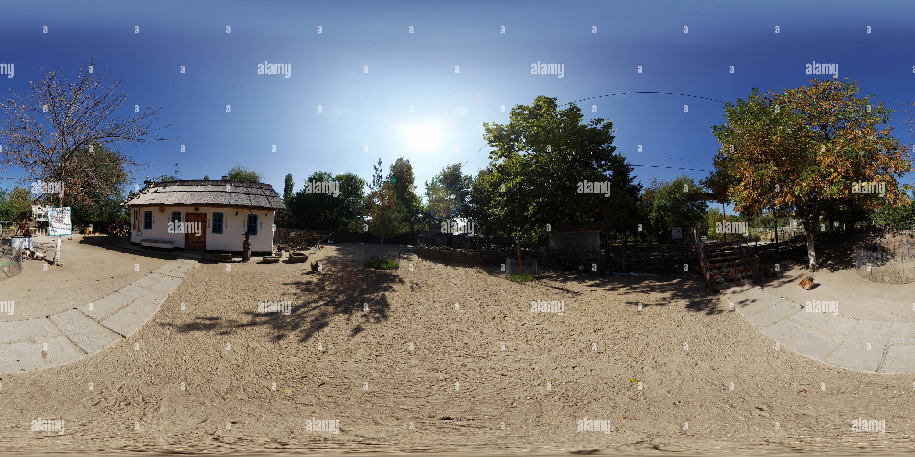 360° view of Ukraine Nikolaev zoo village - Alamy