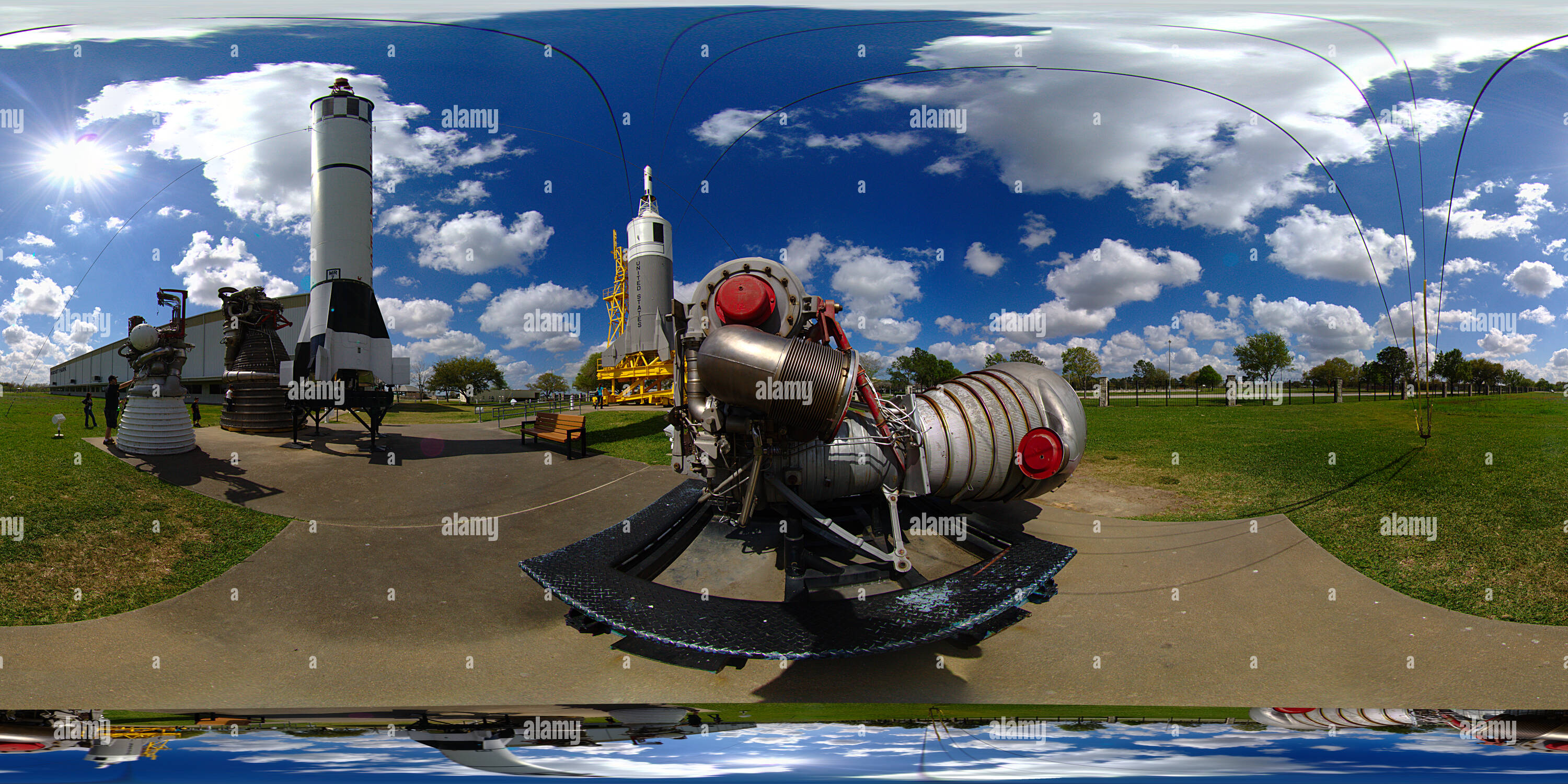 360° view of Rocket Park - Johnson Space Center - Alamy