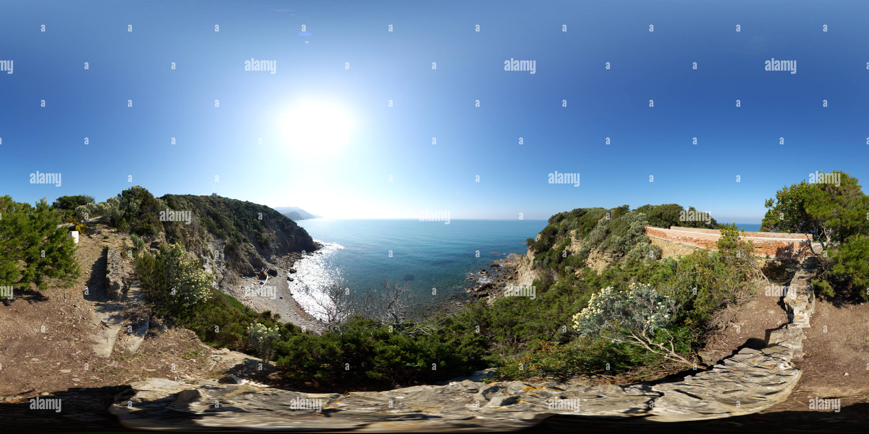 360° view of Punta Ala - fantastic view - Alamy