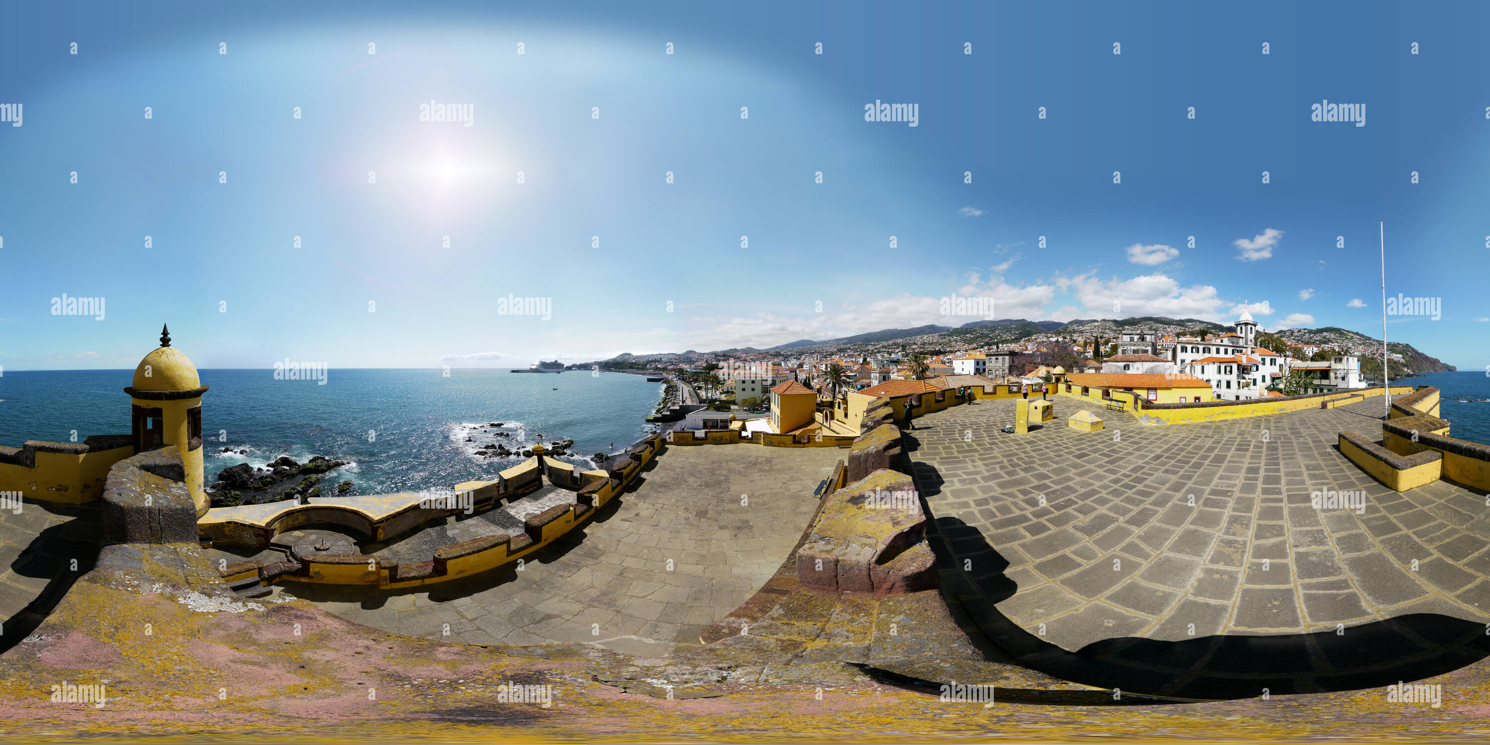 360° view of Forte Sao Tiago - Alamy