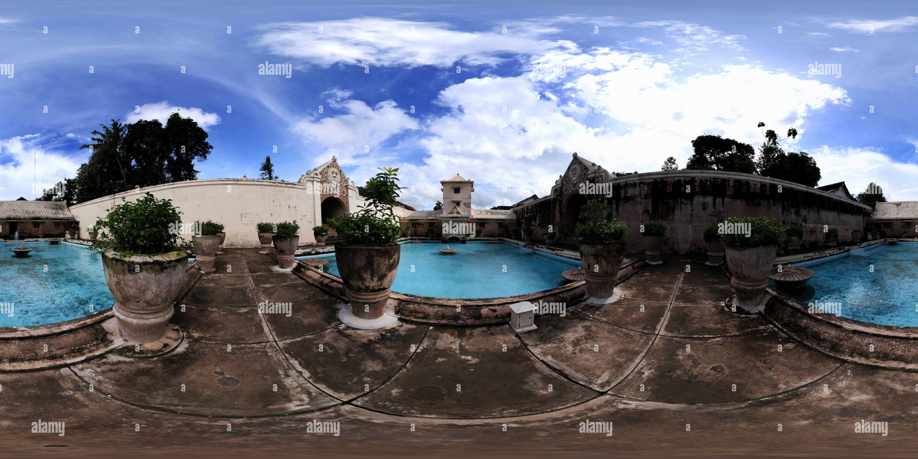 360° view of Taman Sari Water Castle - Alamy