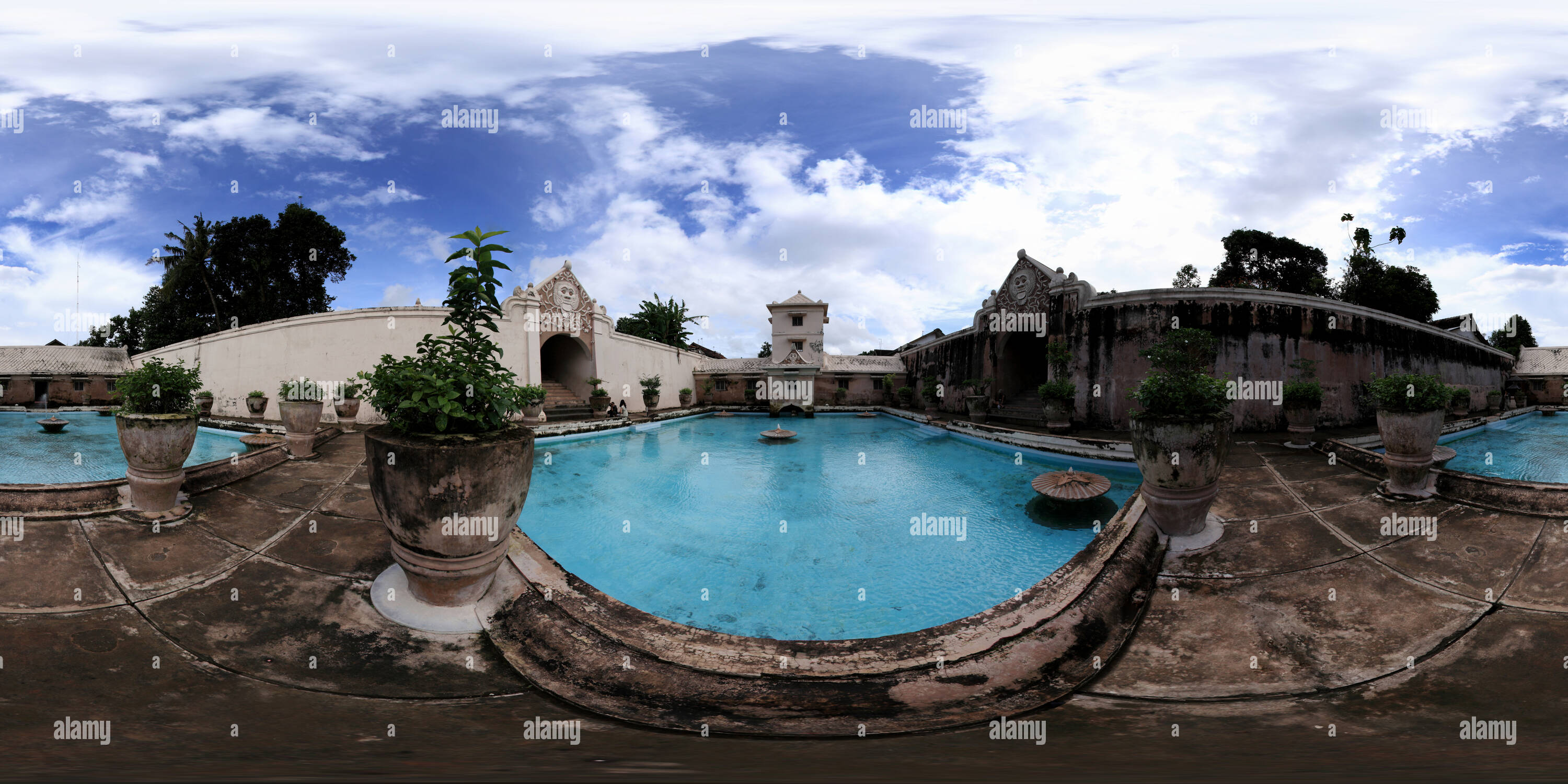 360° view of Taman Sari Water Castle - Alamy
