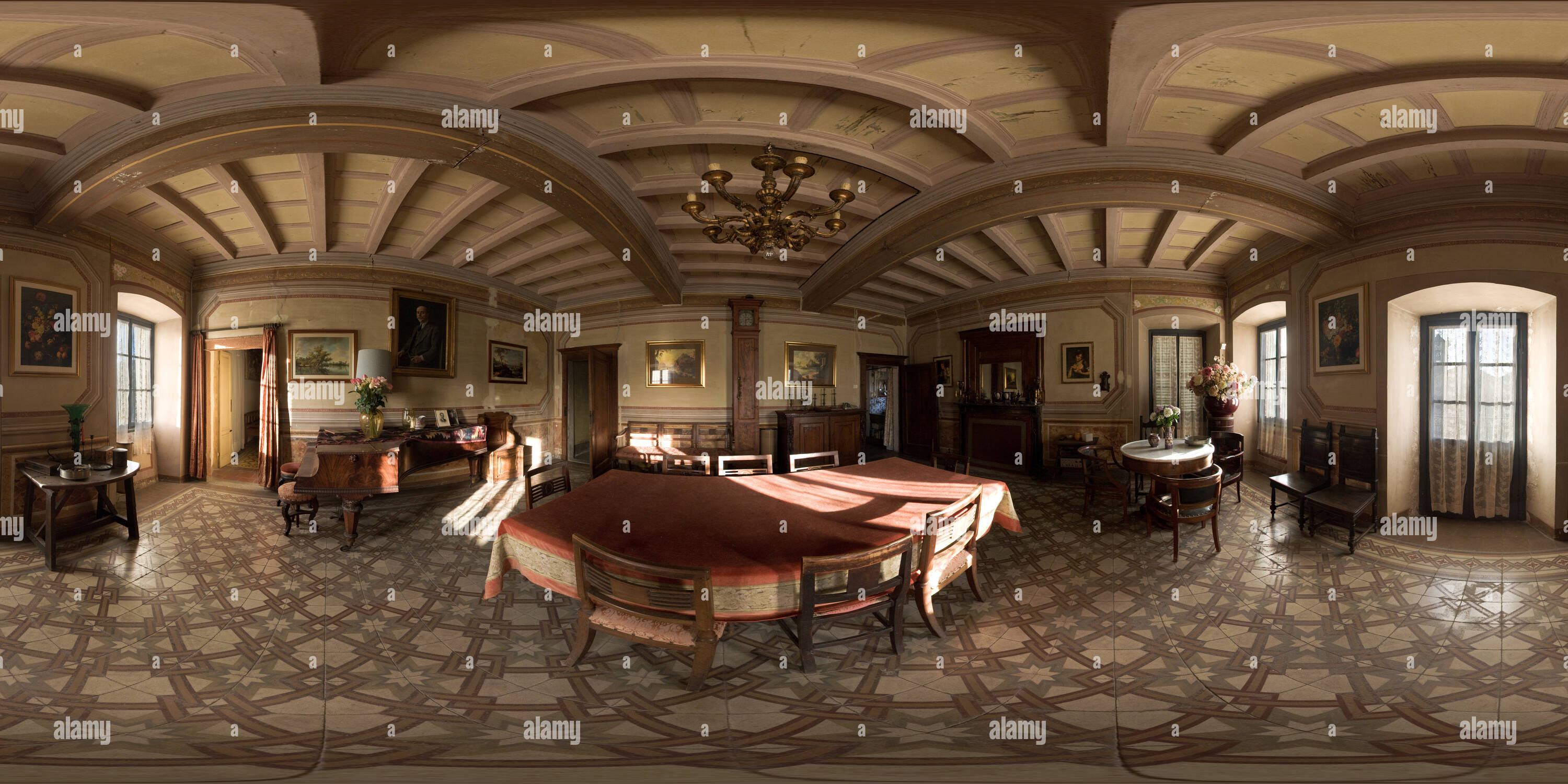 360° view of old manor hall - Alamy