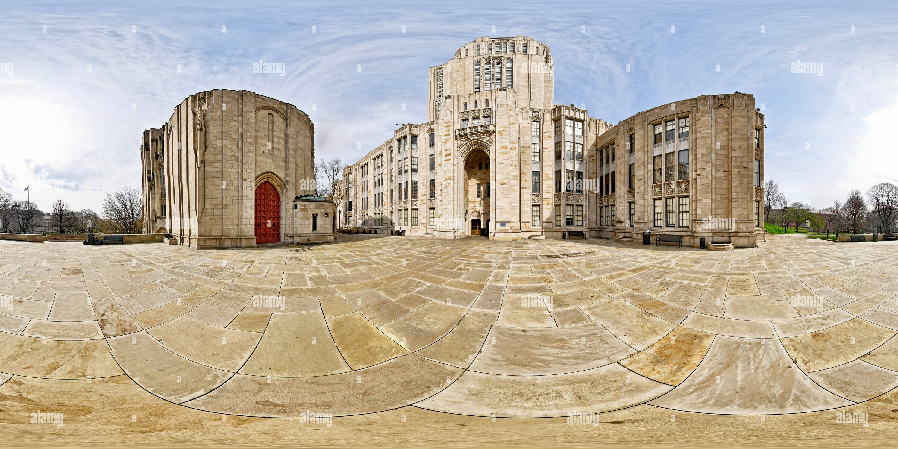 360° view of Cathedral of Learning, Pittsburgh, PA - Alamy