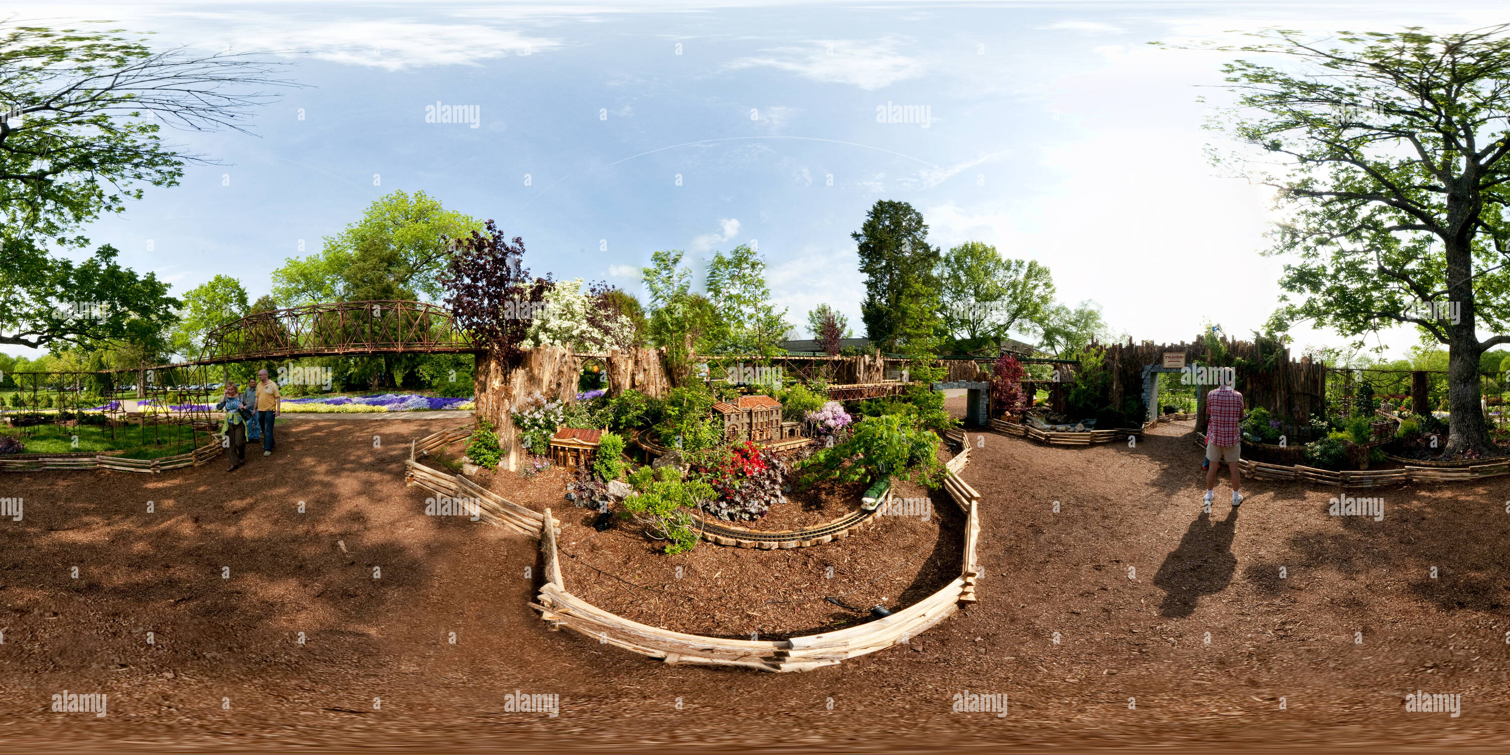 360° view of Cheekwood Garden Railroad Exhibit 2 - Alamy
