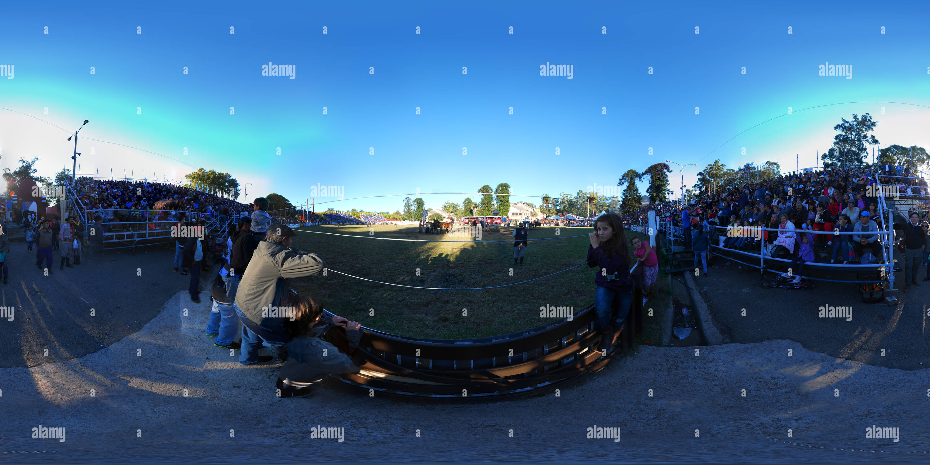360° view of Gaucho rodeo at the Rural del Prado, Montevideo, Uruguay ...