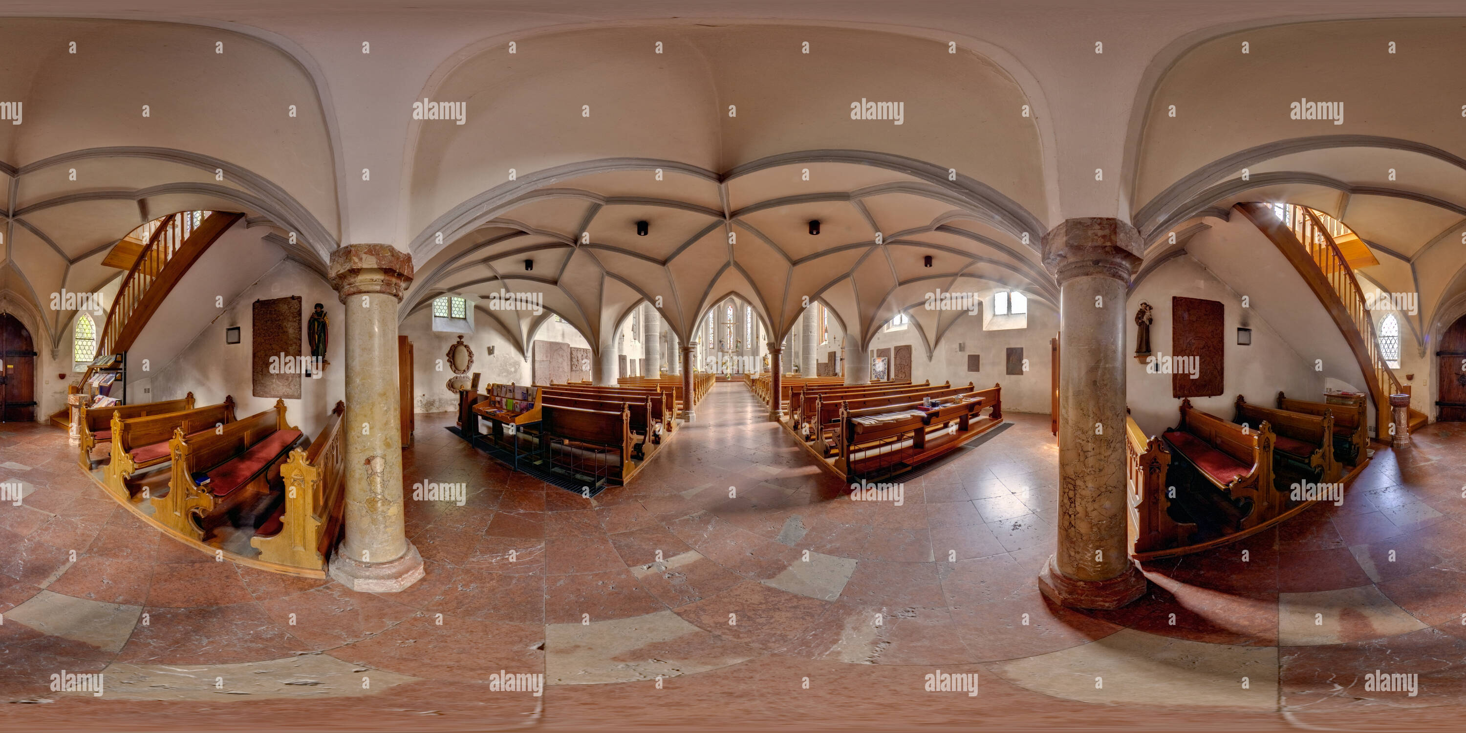 360° view of Trostberg St Andreas unter der Empore - Alamy
