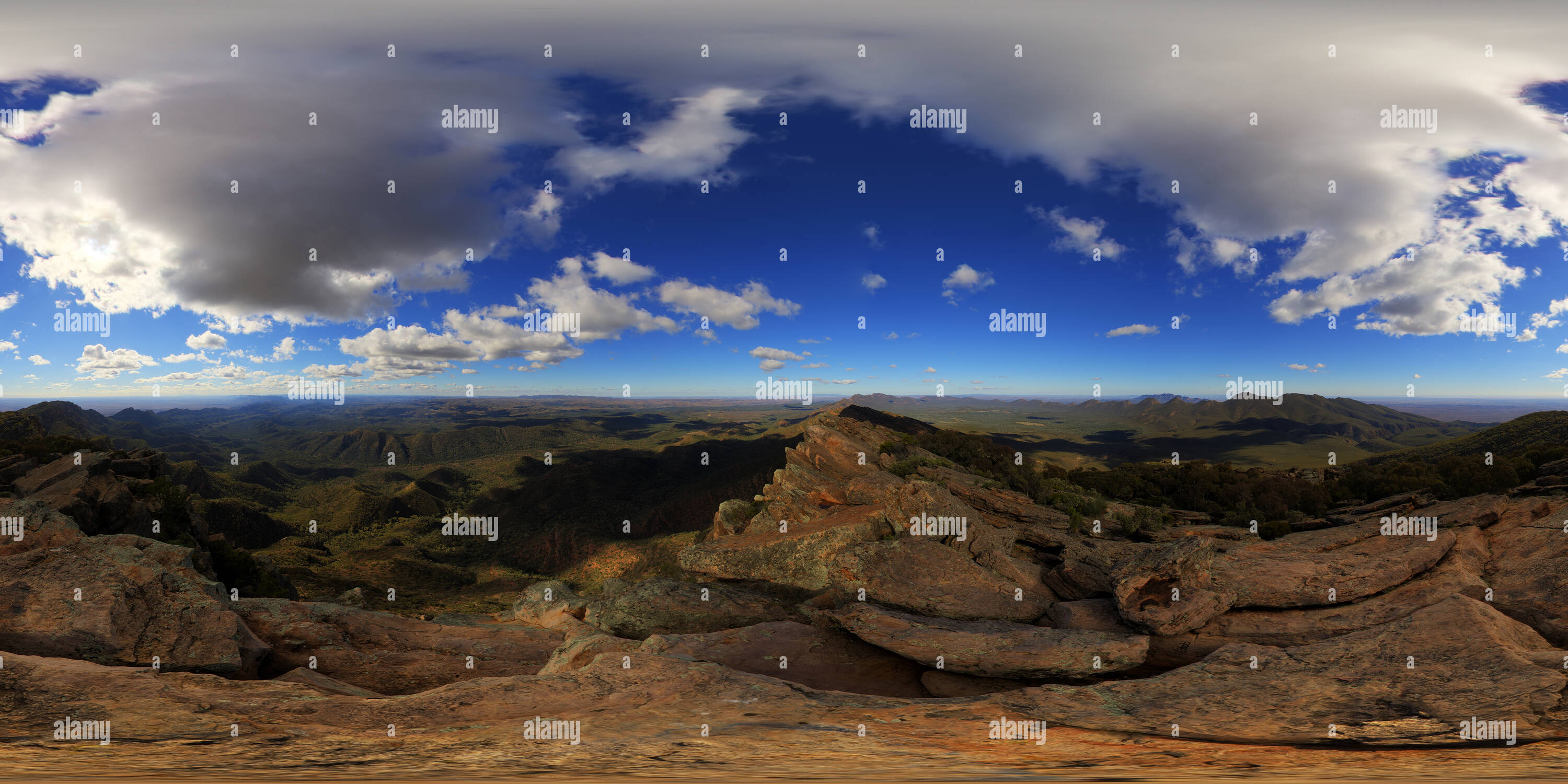 360° view of St Mary Peak Summit - Alamy