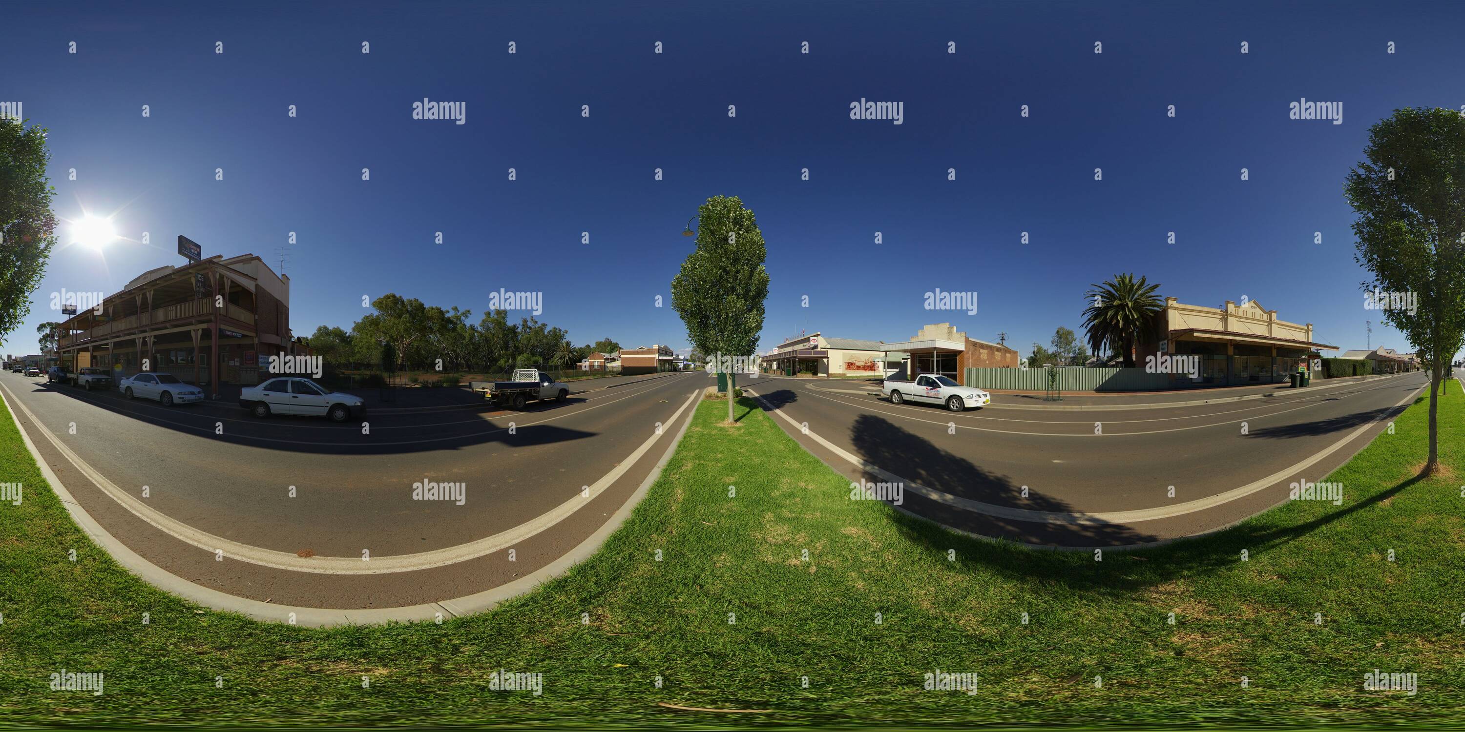 360° view of Hillston High Street - Alamy