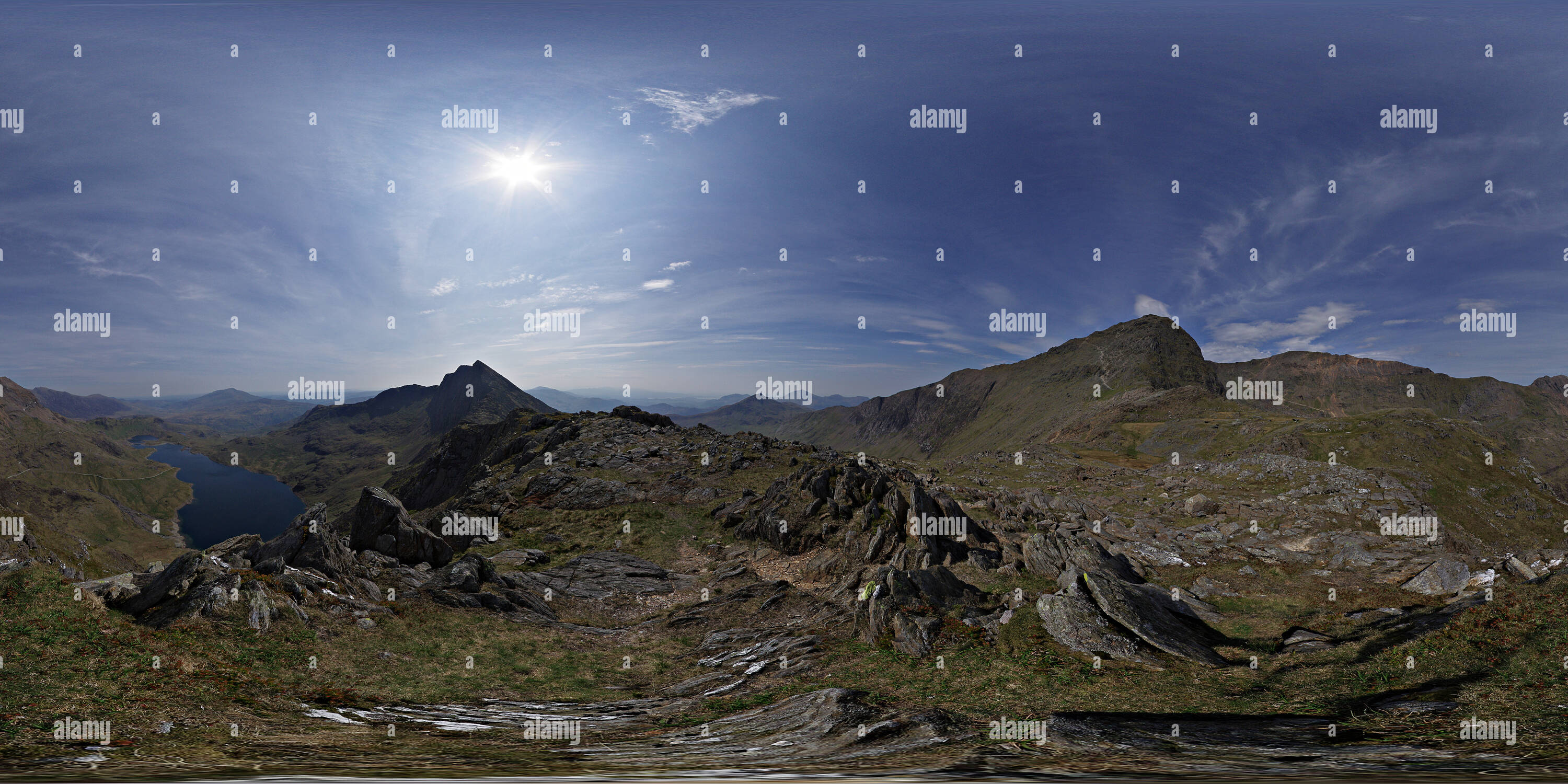 360° view of Snowdon from the south east - Alamy