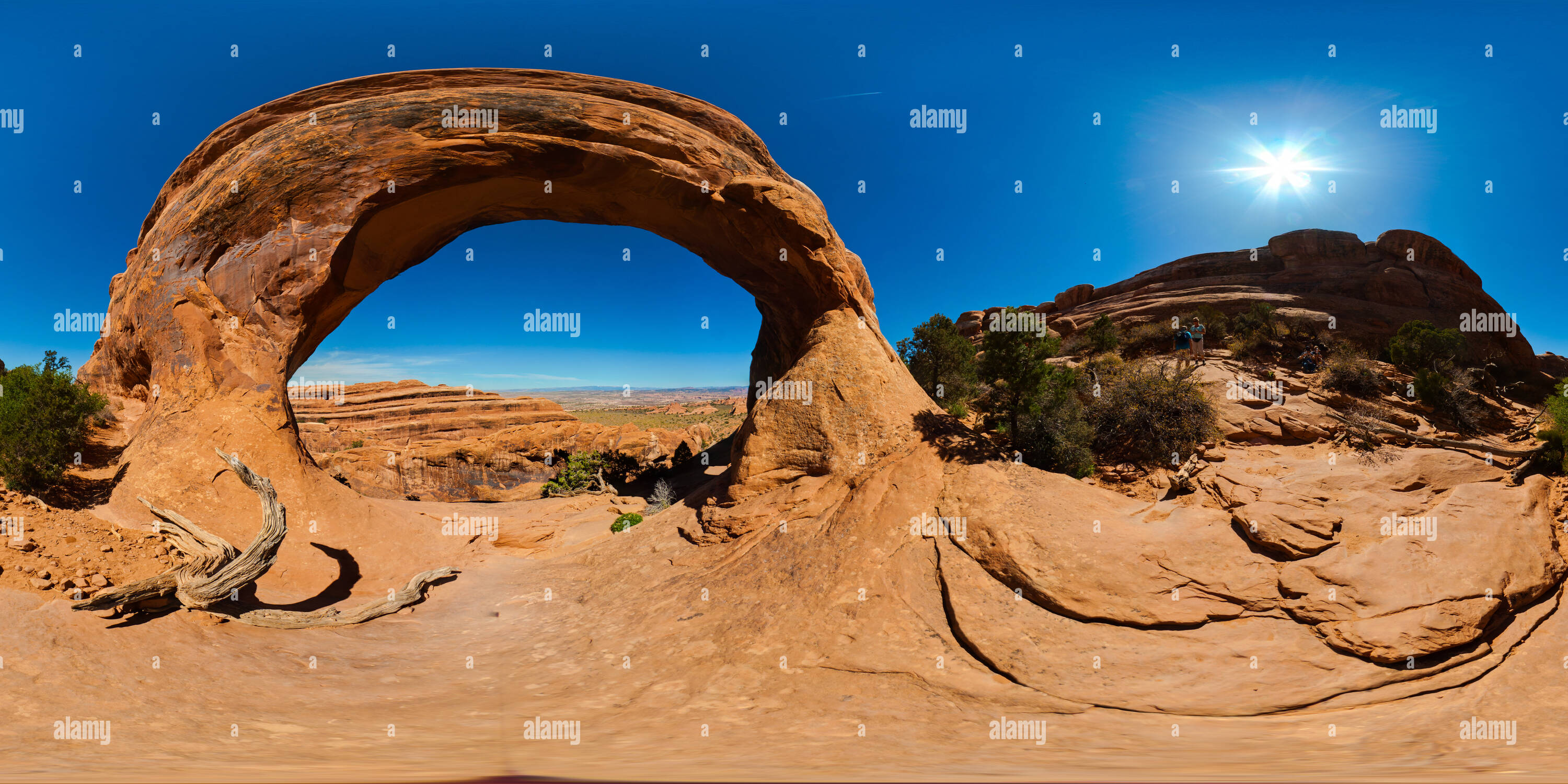 360° view of Partition Arch - Arches Nat. Park - Utah - Alamy