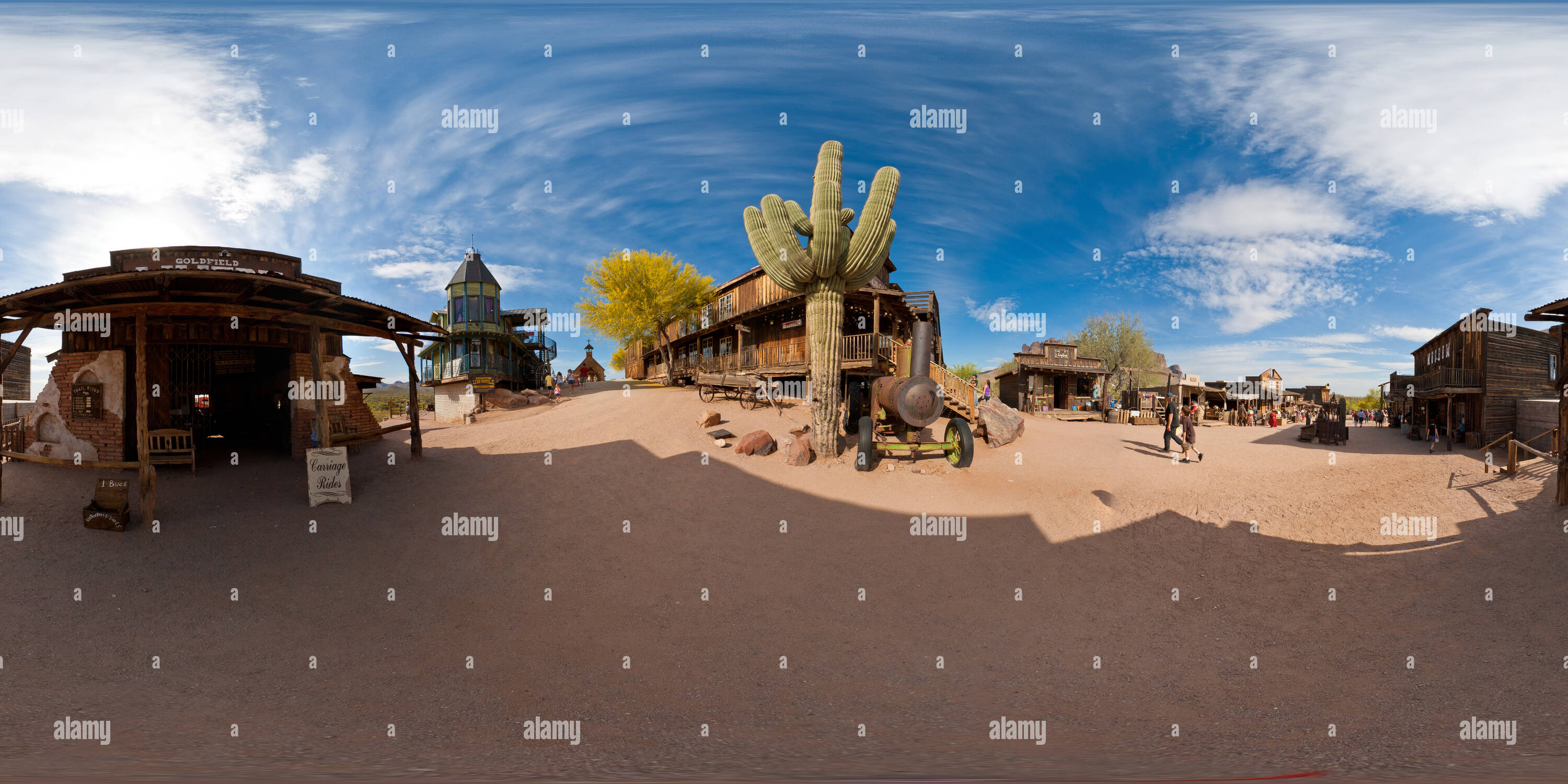 360° view of Goldfield Ghost Town - Arizona - Alamy