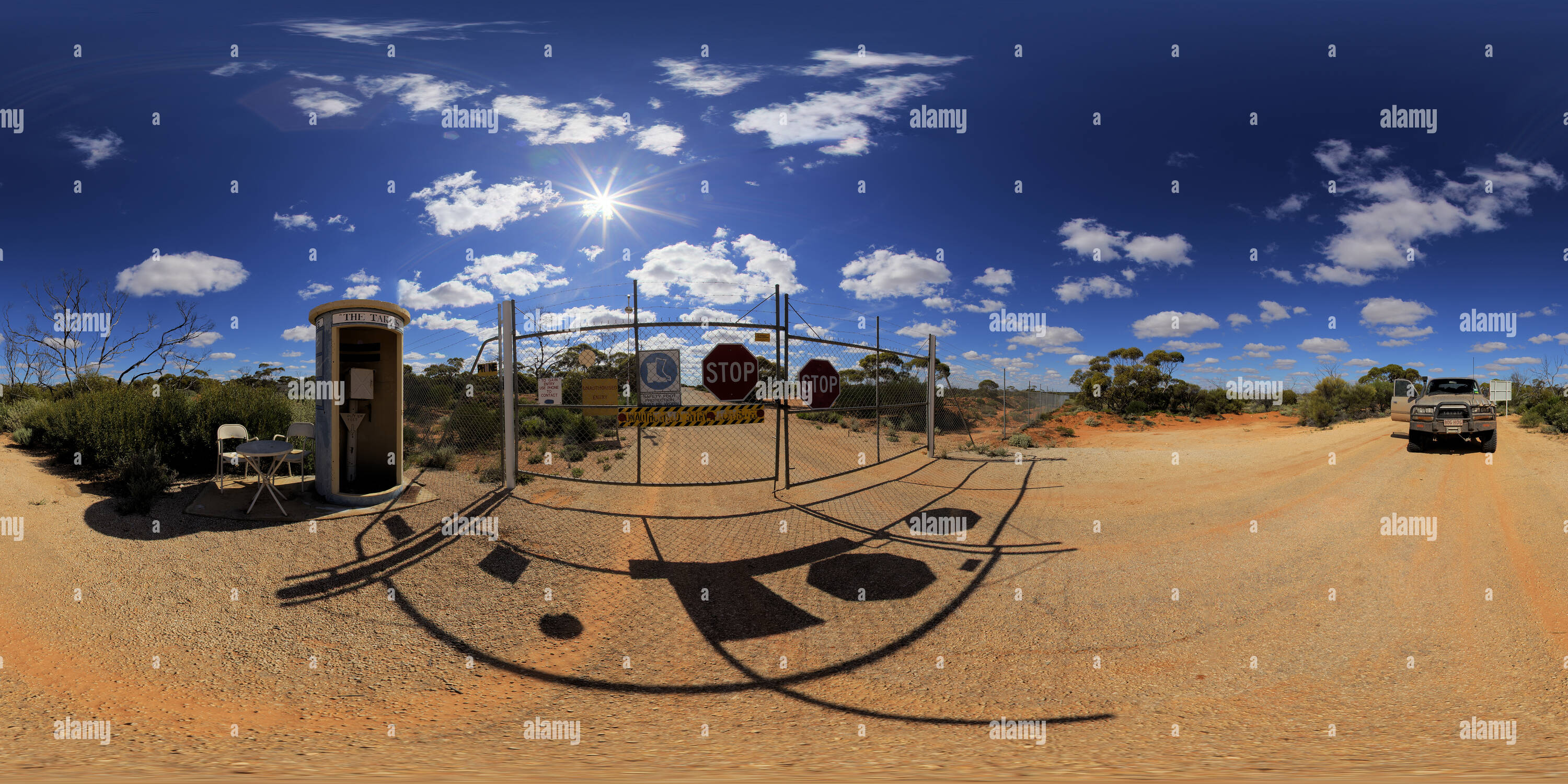 360° view of Maralinga Front Gate - Alamy