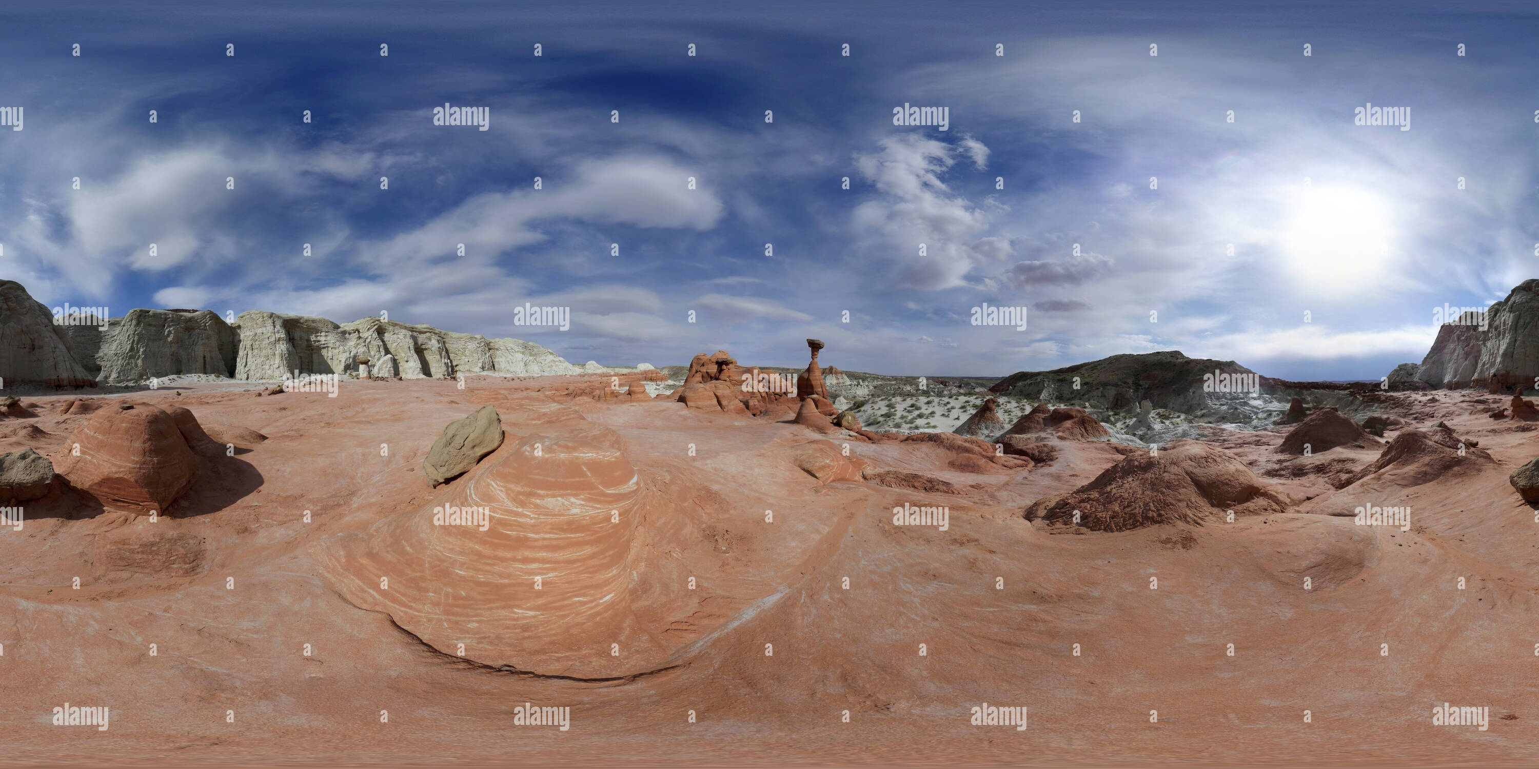 360° view of The Toadstools, Utah, USA - Alamy