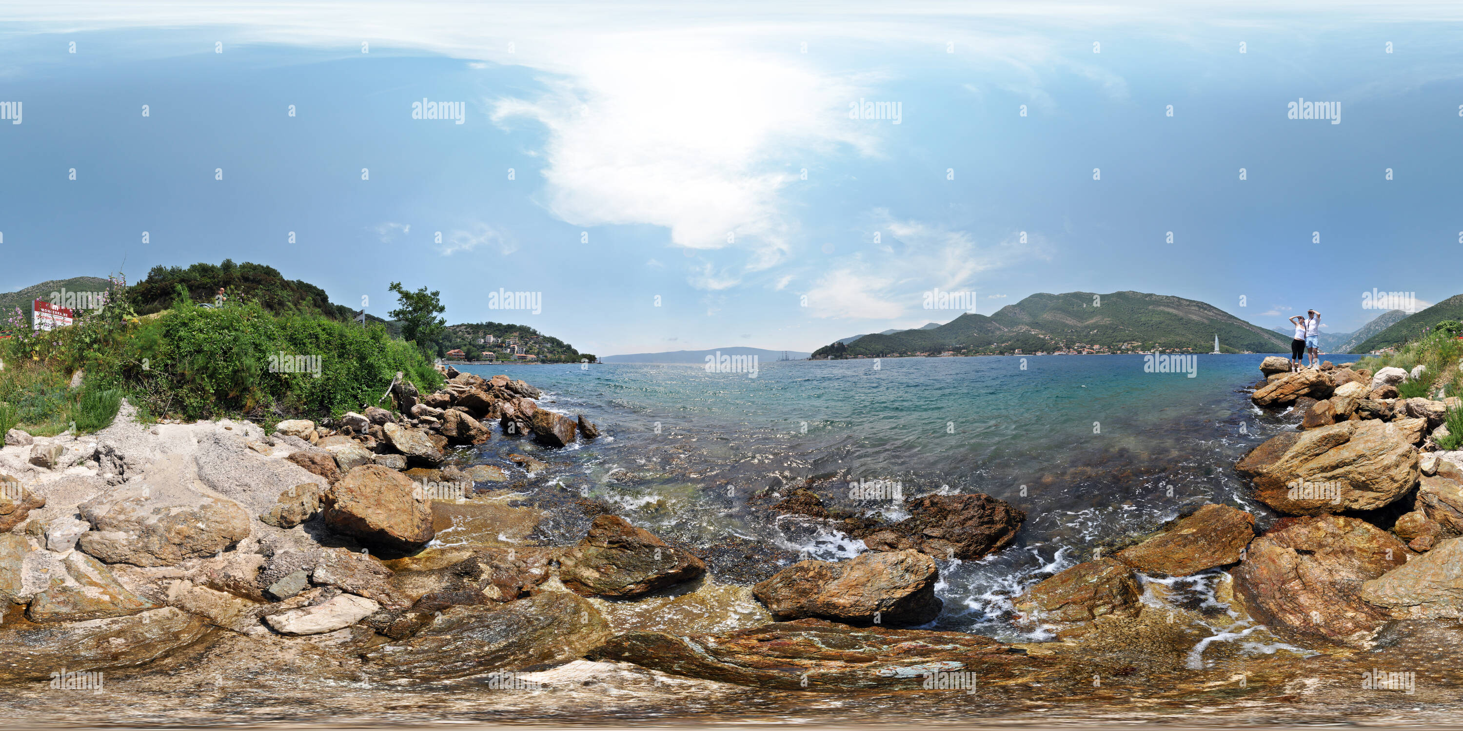 360° view of Lepetane - View On Bay Of Kotor - Alamy