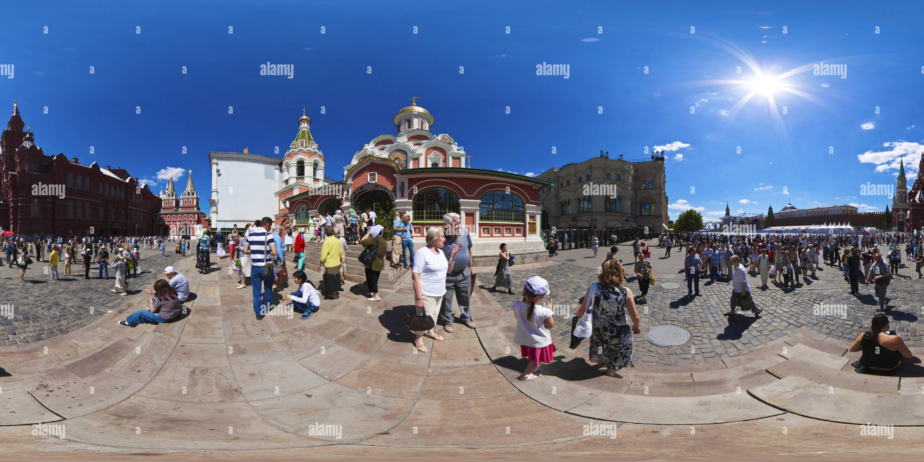 360° view of Cathedral of Our Lady of Kazan. Red Square - Alamy