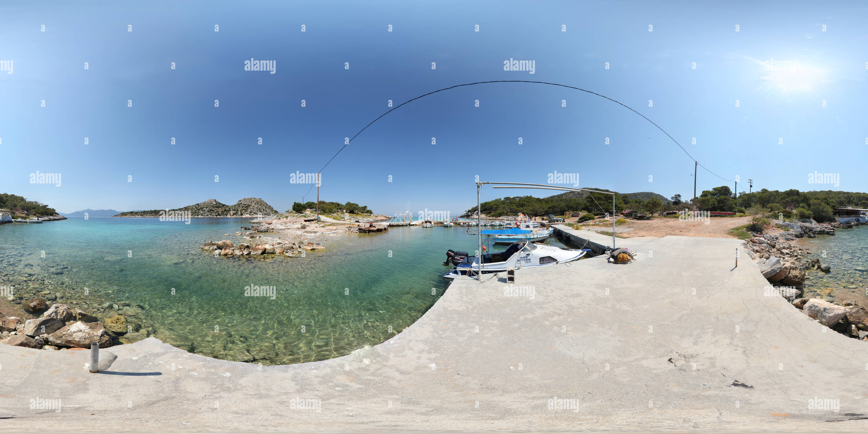 360° view of Aponisos - Agistri - Alamy