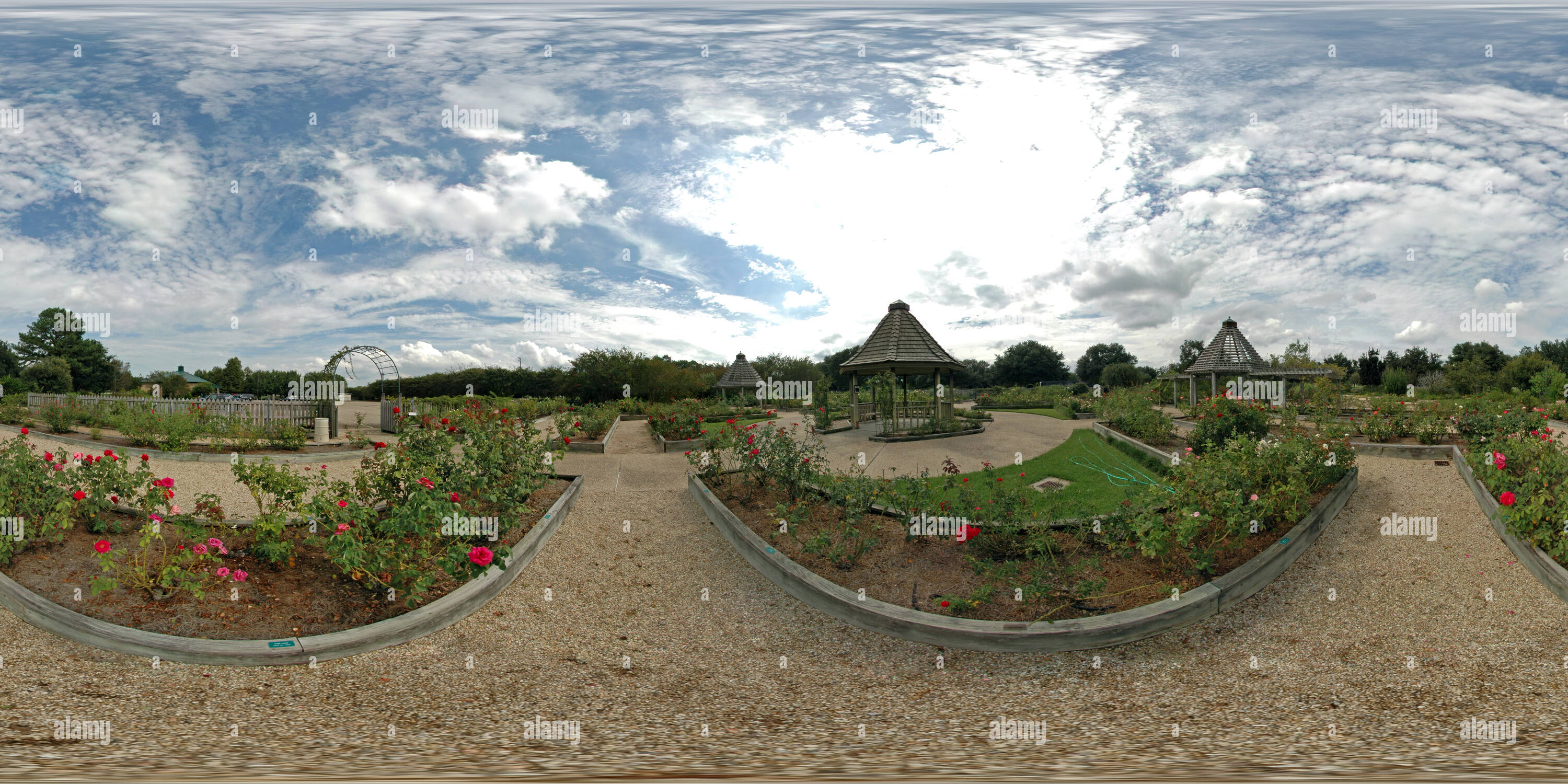 360° view of Roses Garden, Independence Park, Baton Rouge, Louisiana ...