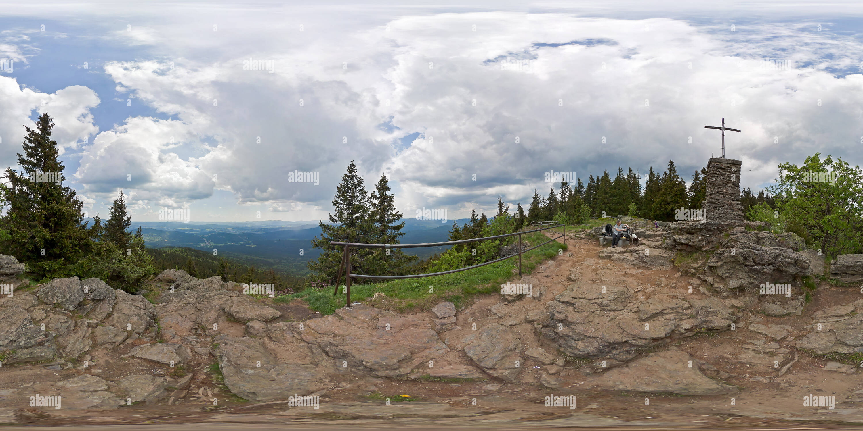 360° view of Top of Gr. Falkenstein - Alamy