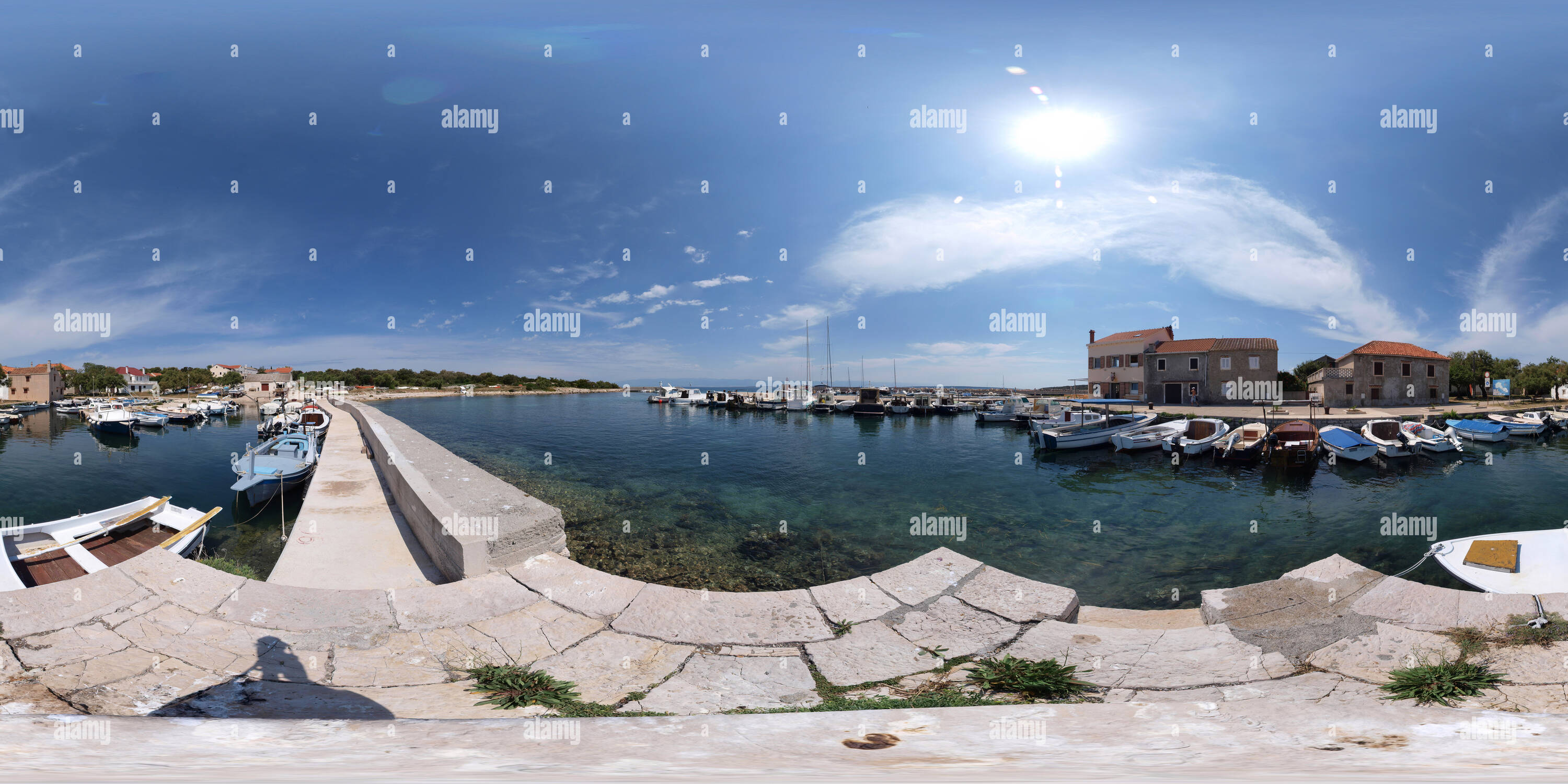 360° view of Silba - Port of Mul - Alamy