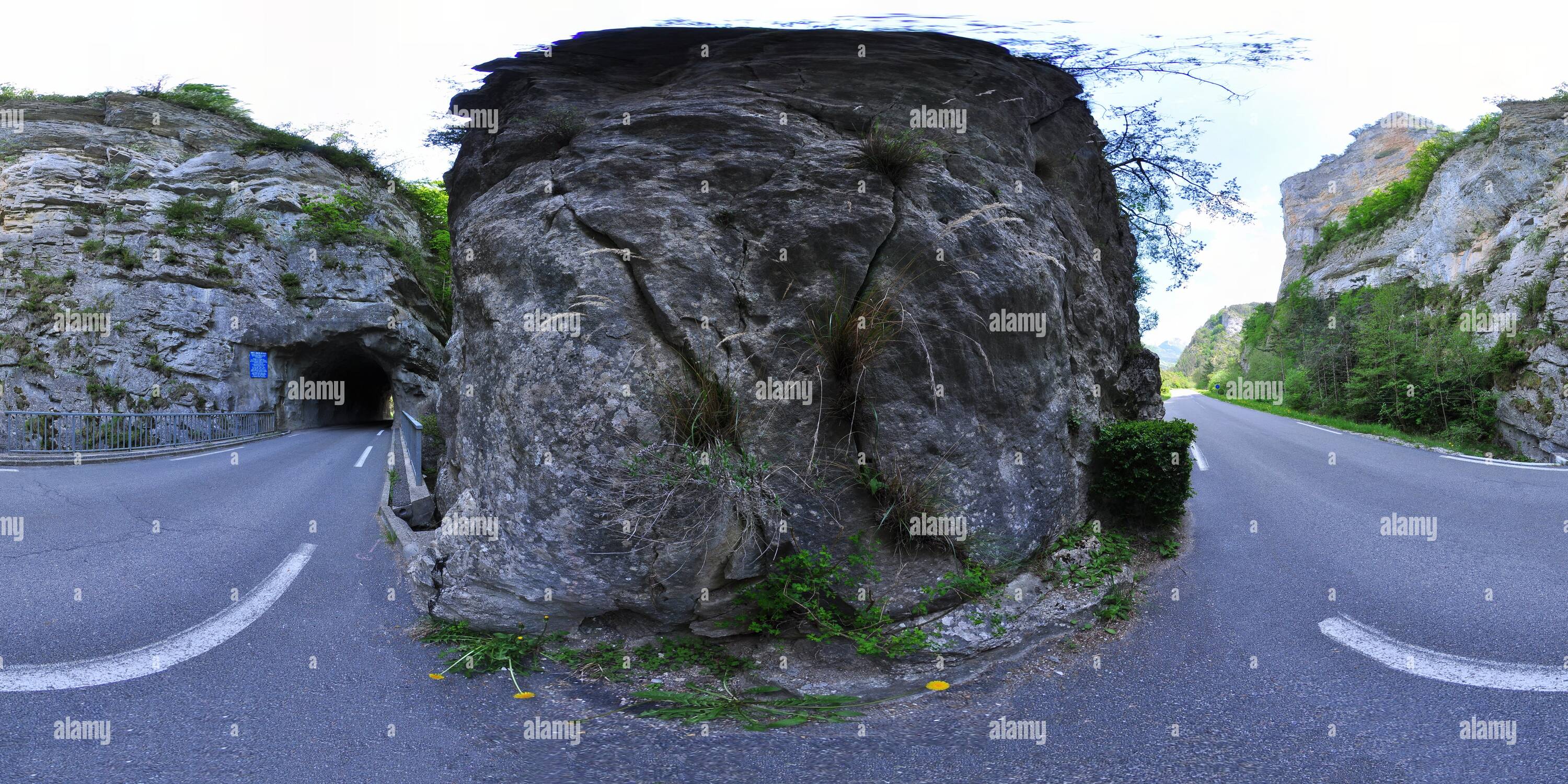 360° view of a tunnel in the region of Glandage - Alamy