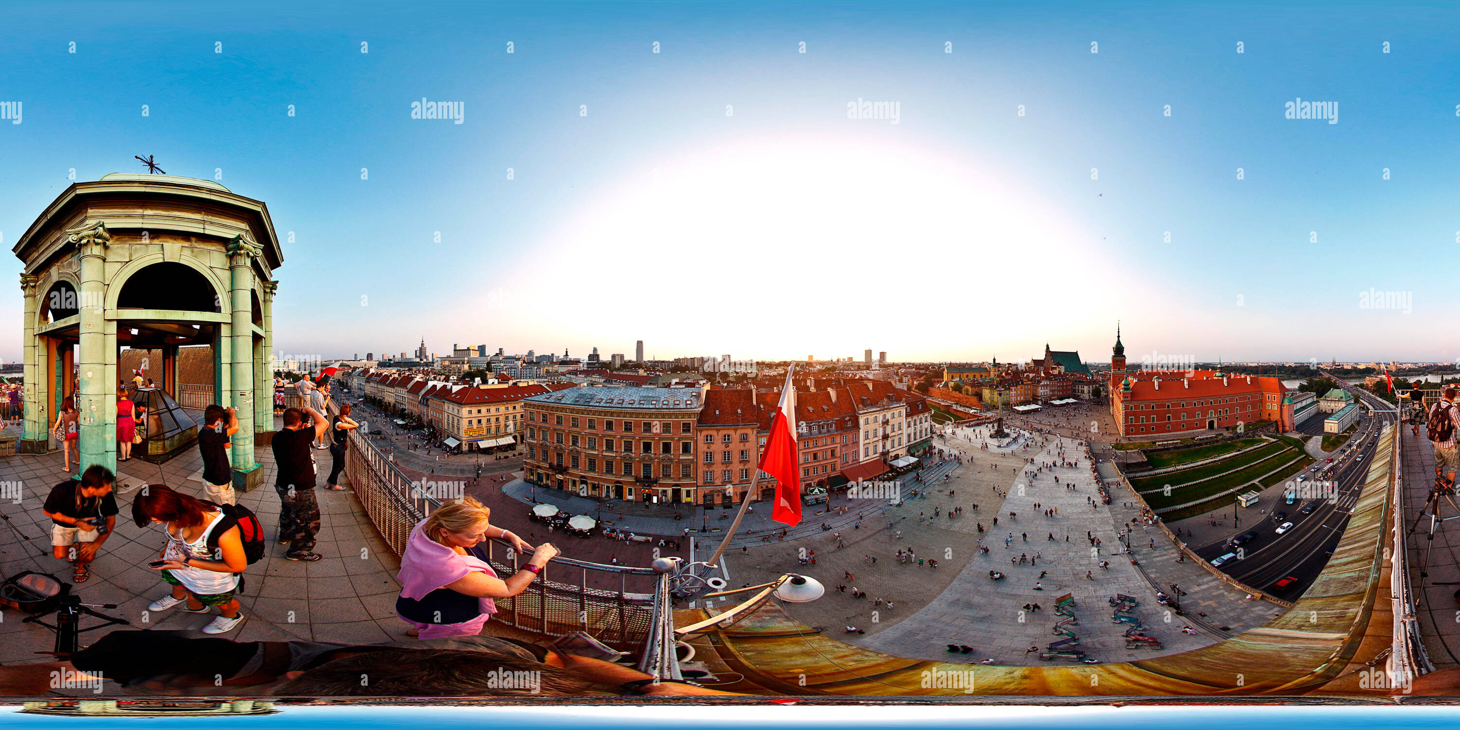 360° view of warsaw. old town - Alamy