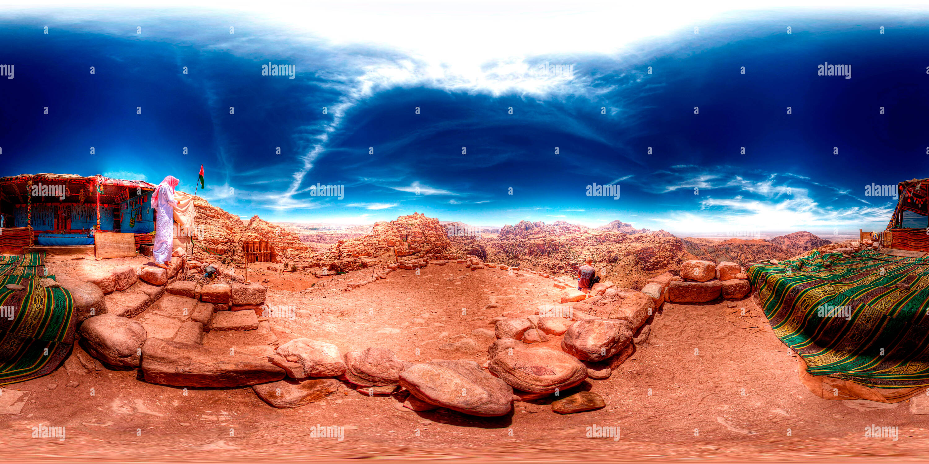 360° view of monastery of petra. jordan - Alamy