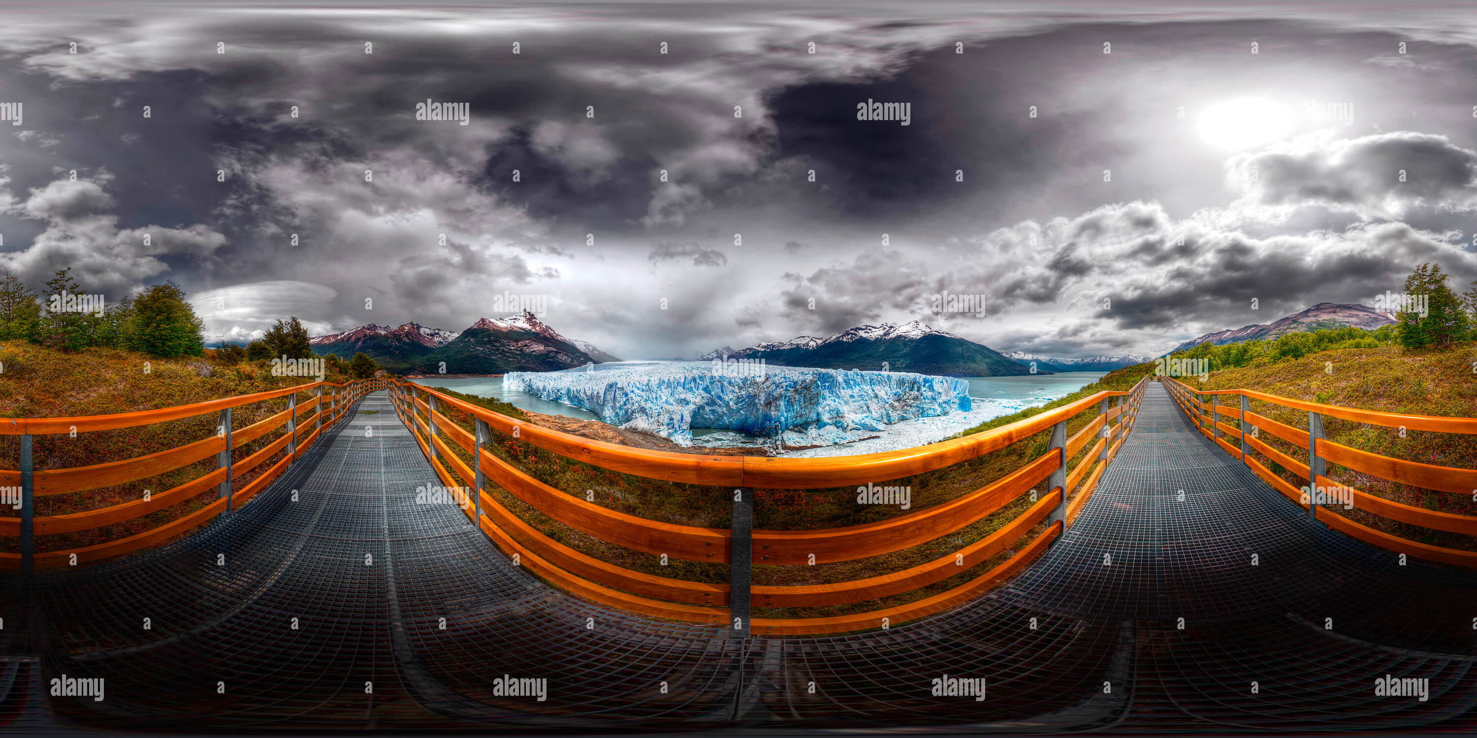 360° view of Perito moreno. argentina - Alamy