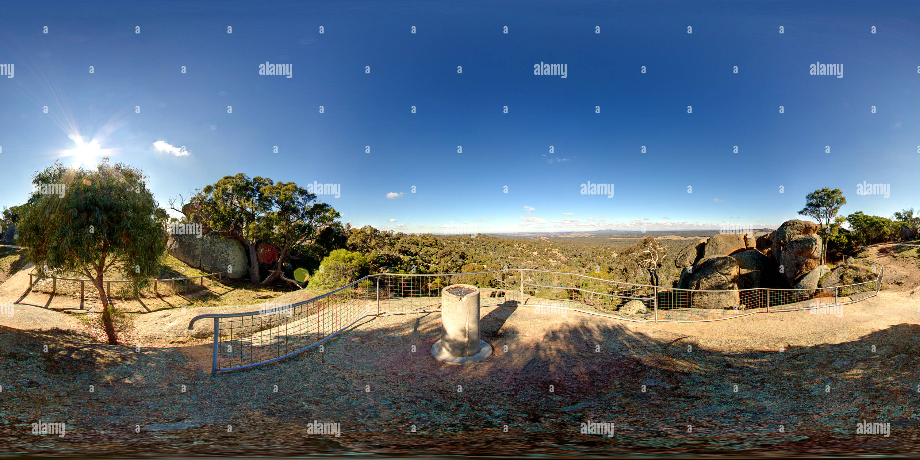 360° view of Melville Caves Lookout - Kooyoora State Park - Central ...