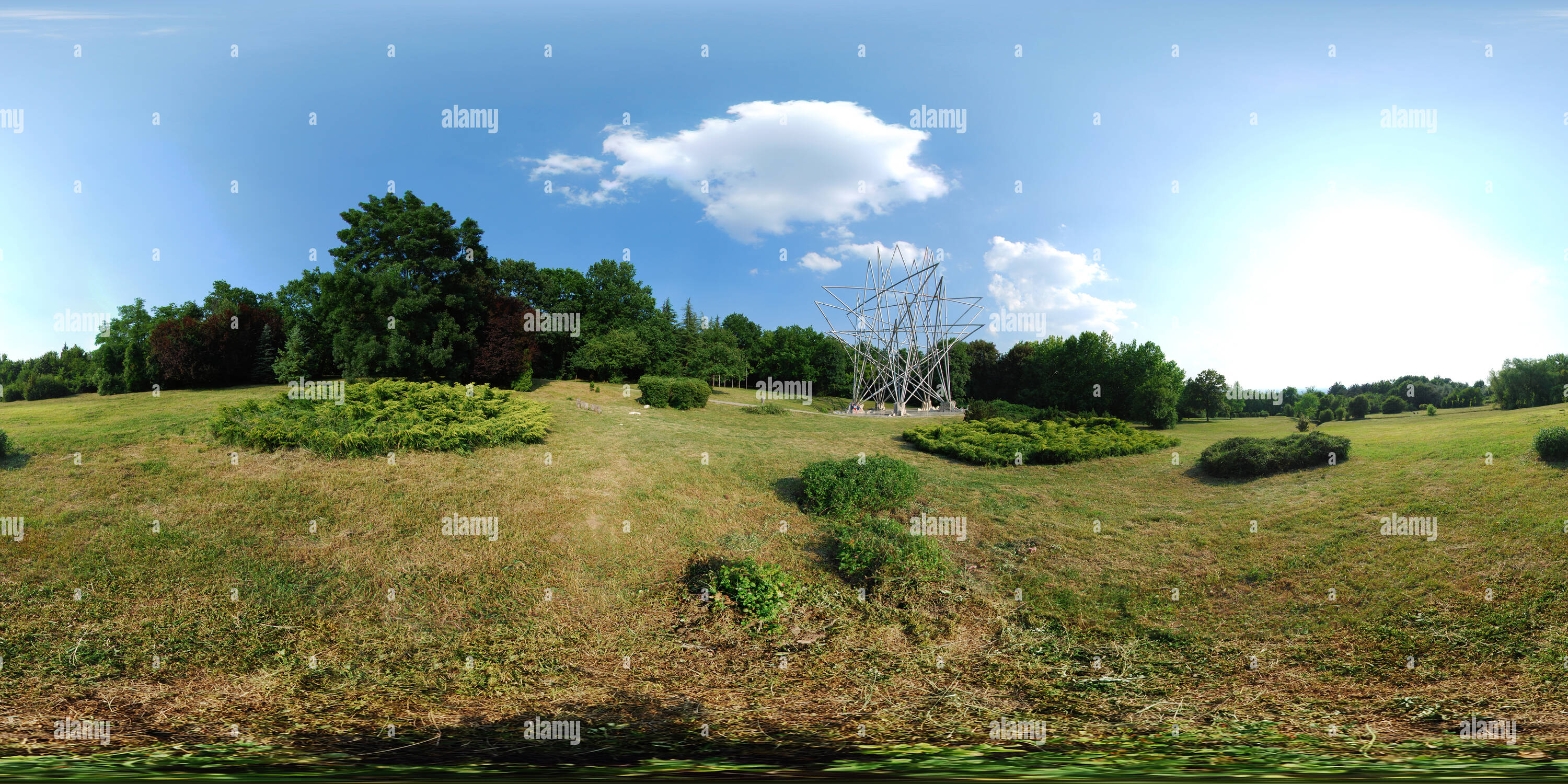 360° view of Near star monument in Cacalica park - Alamy