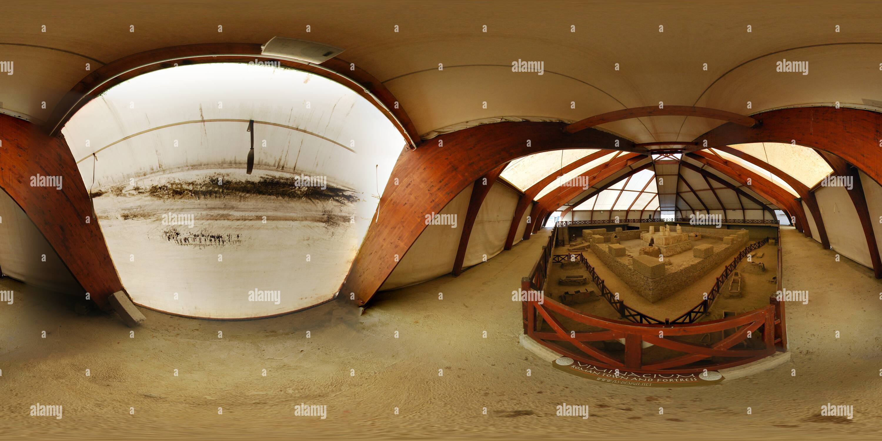 360° view of Viminacium - tombs - Alamy