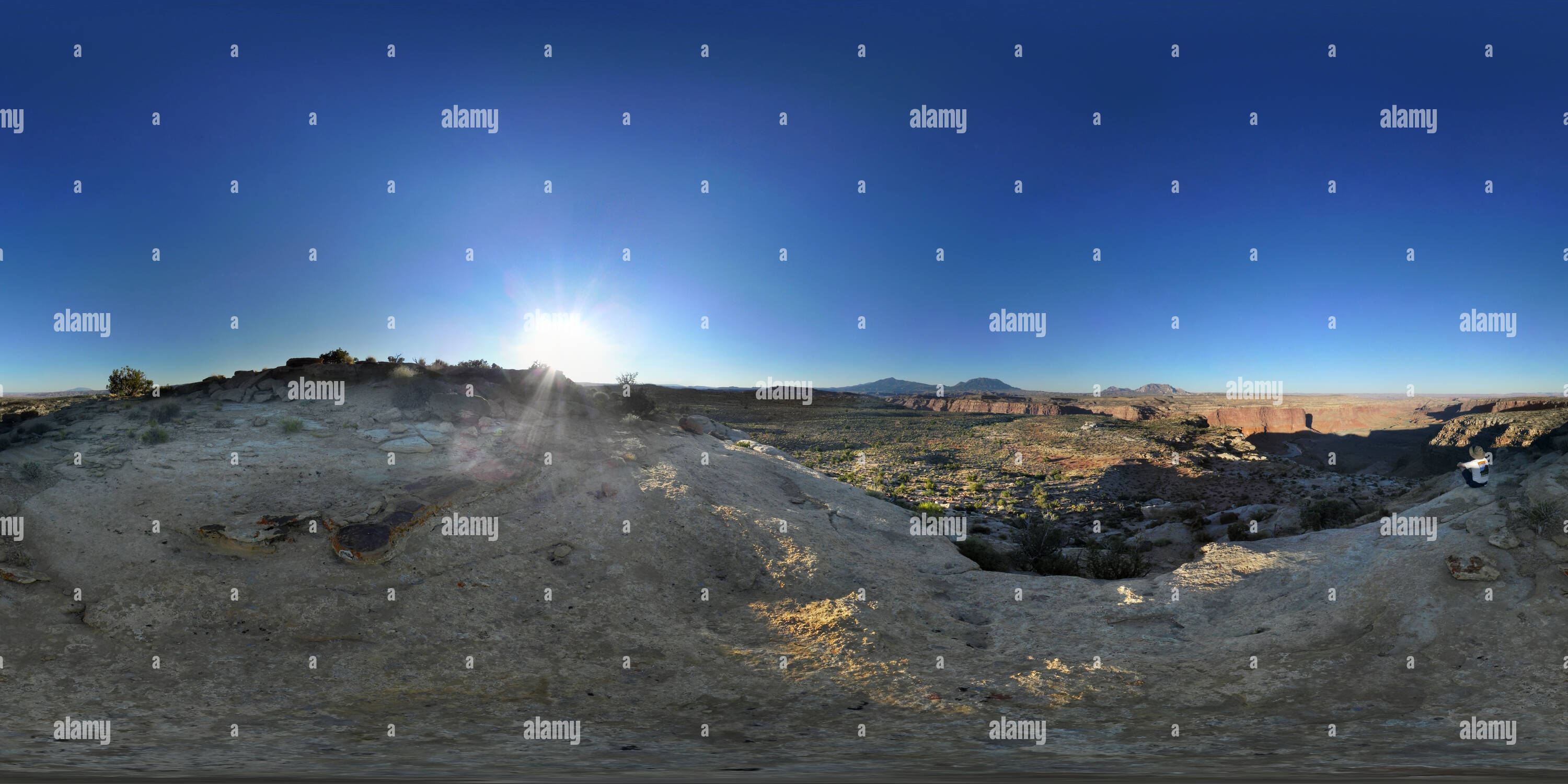 360° view of Bullfrog Creek Canyon, Burr Trail, Utah, USA - Alamy