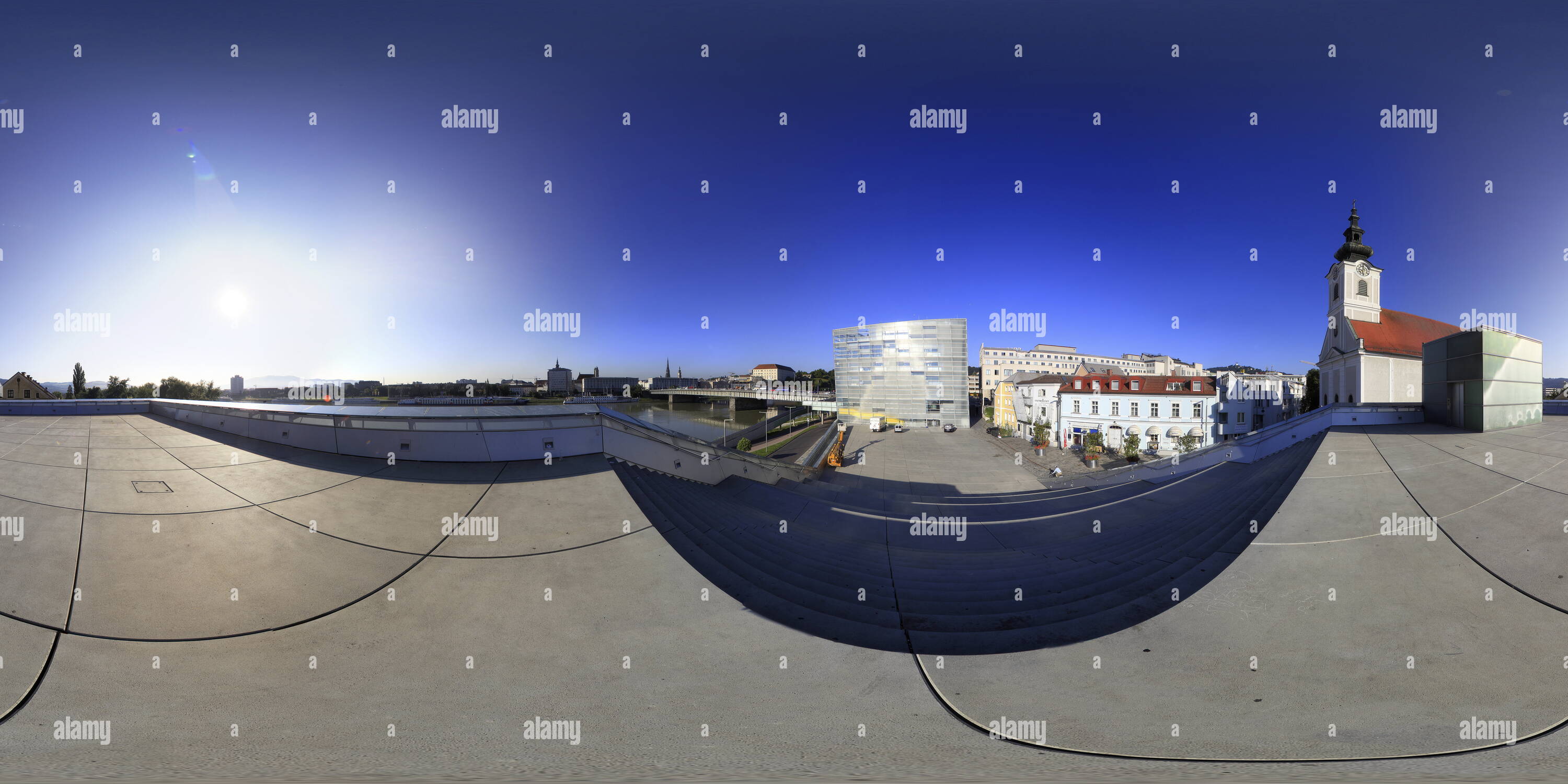 360° view of ARS Electronica Center Linz - Alamy