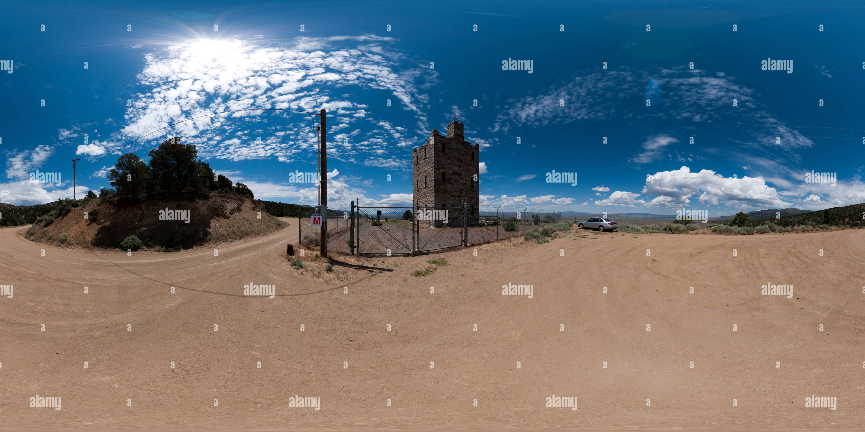 360° view of Stokes Castle Austin Nevada - Alamy
