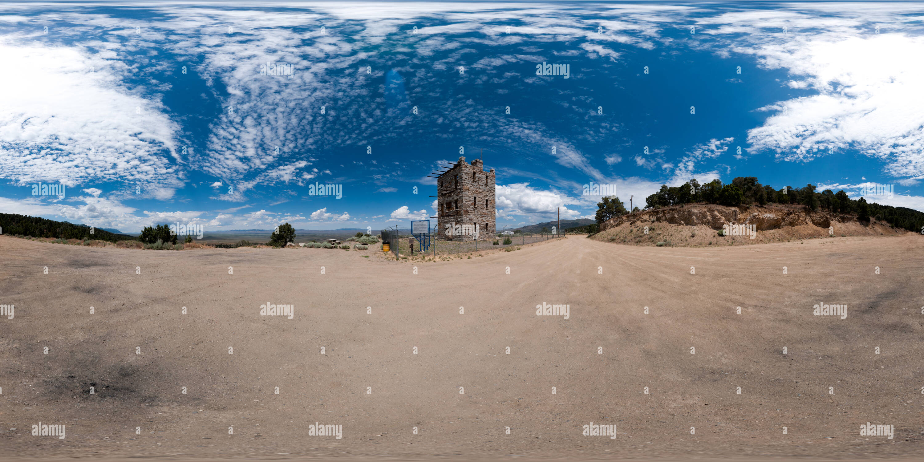 360° view of Stokes Castle Austin Nevada - Alamy